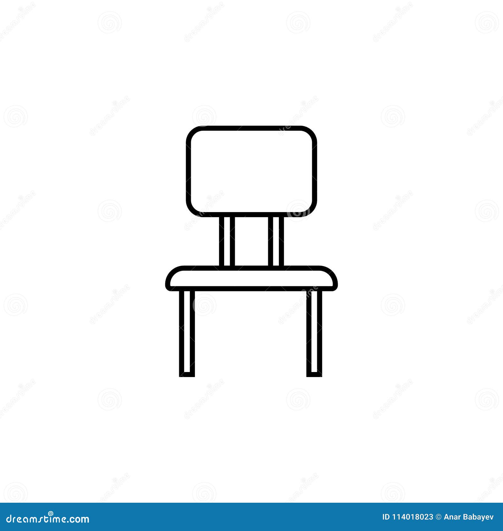 Chair with Back Icon. Element of Furniture for Mobile Concept and Web ...