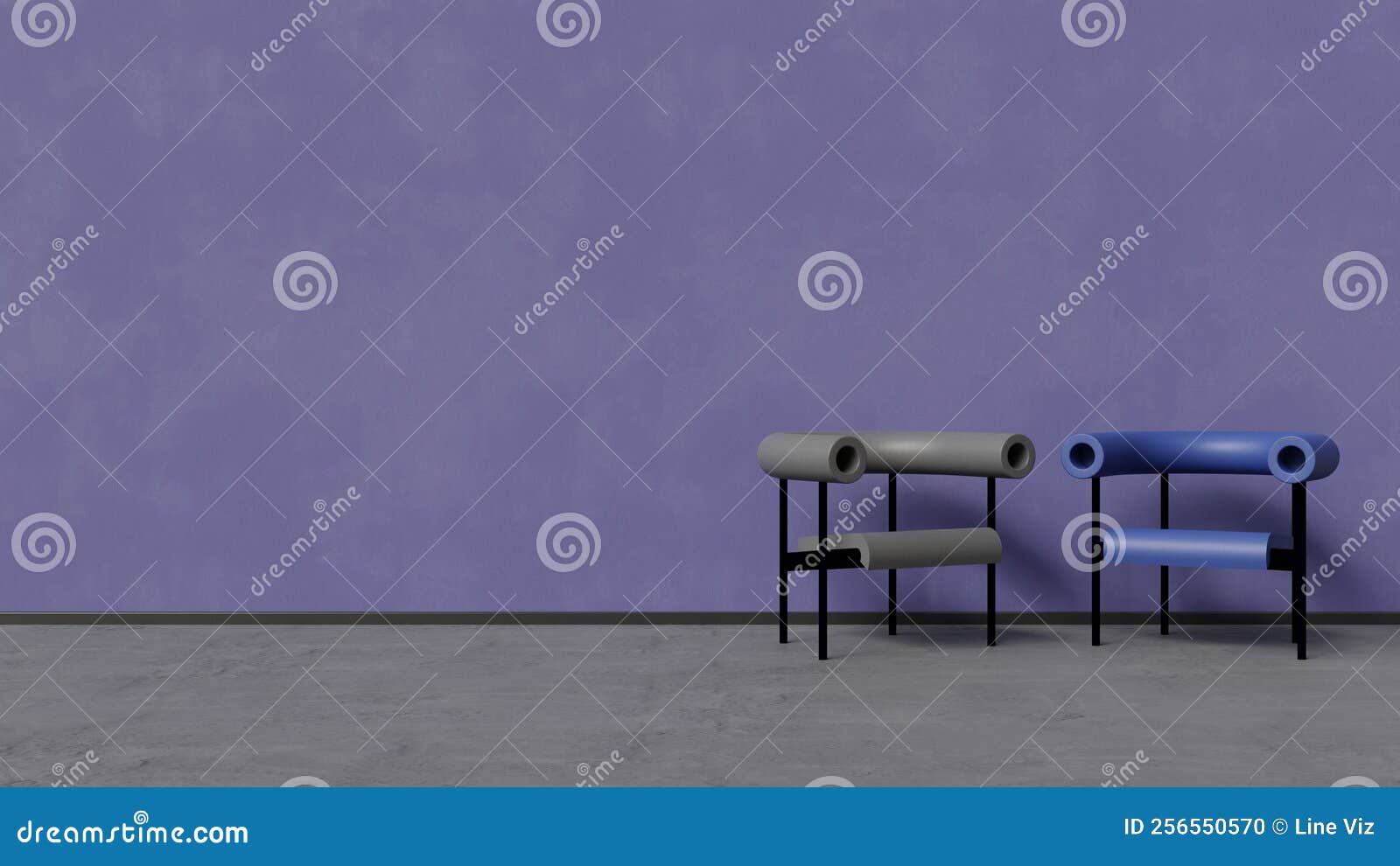 Chair with Background for Presentation Stock Illustration ...