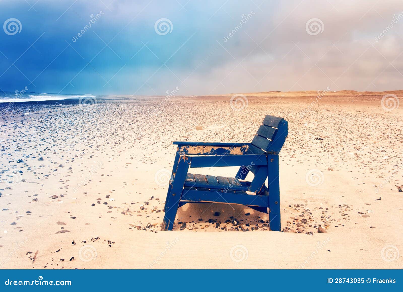 Chair on the Beach stock image. Image of nature, summer - 28743035