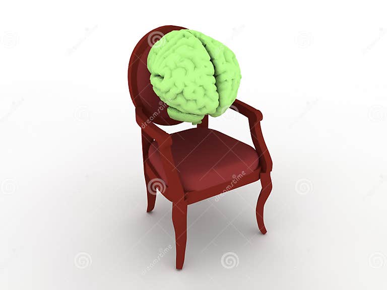 Chair brain stock illustration. Illustration of mind - 11968333