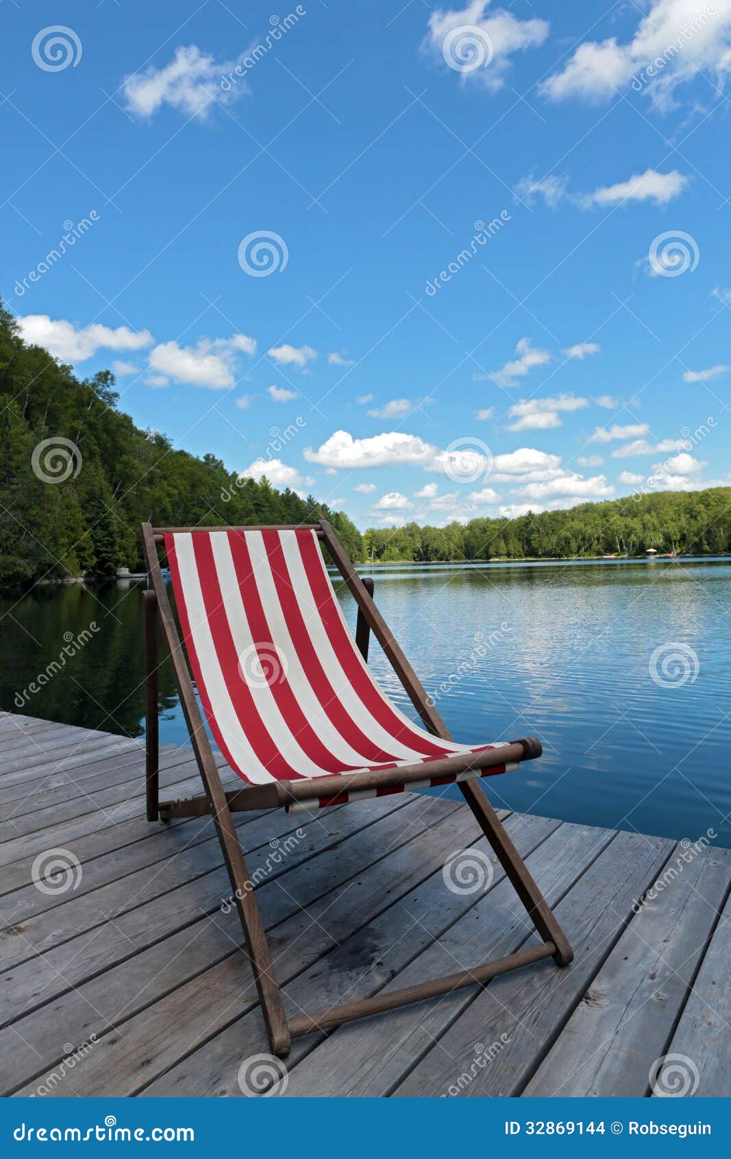 Chair on the dock stock photo. Image of north, dock, carfrae - 32869144