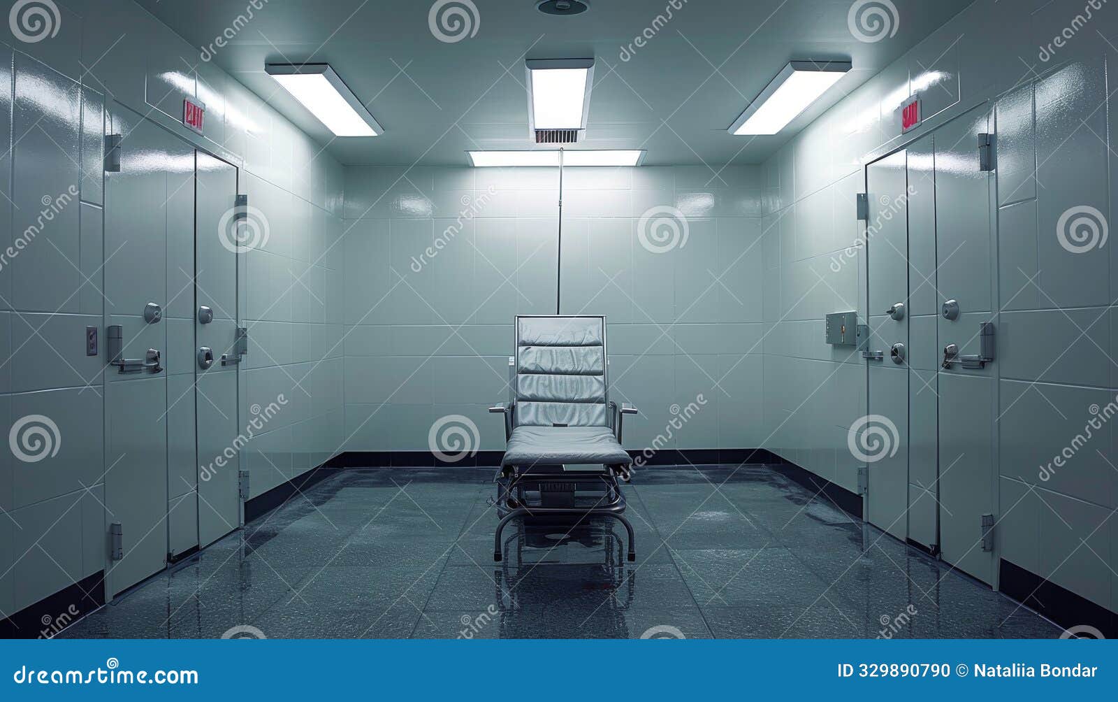 Chair in Empty Clinic Sterile Room Stock Photo - Image of sterile ...