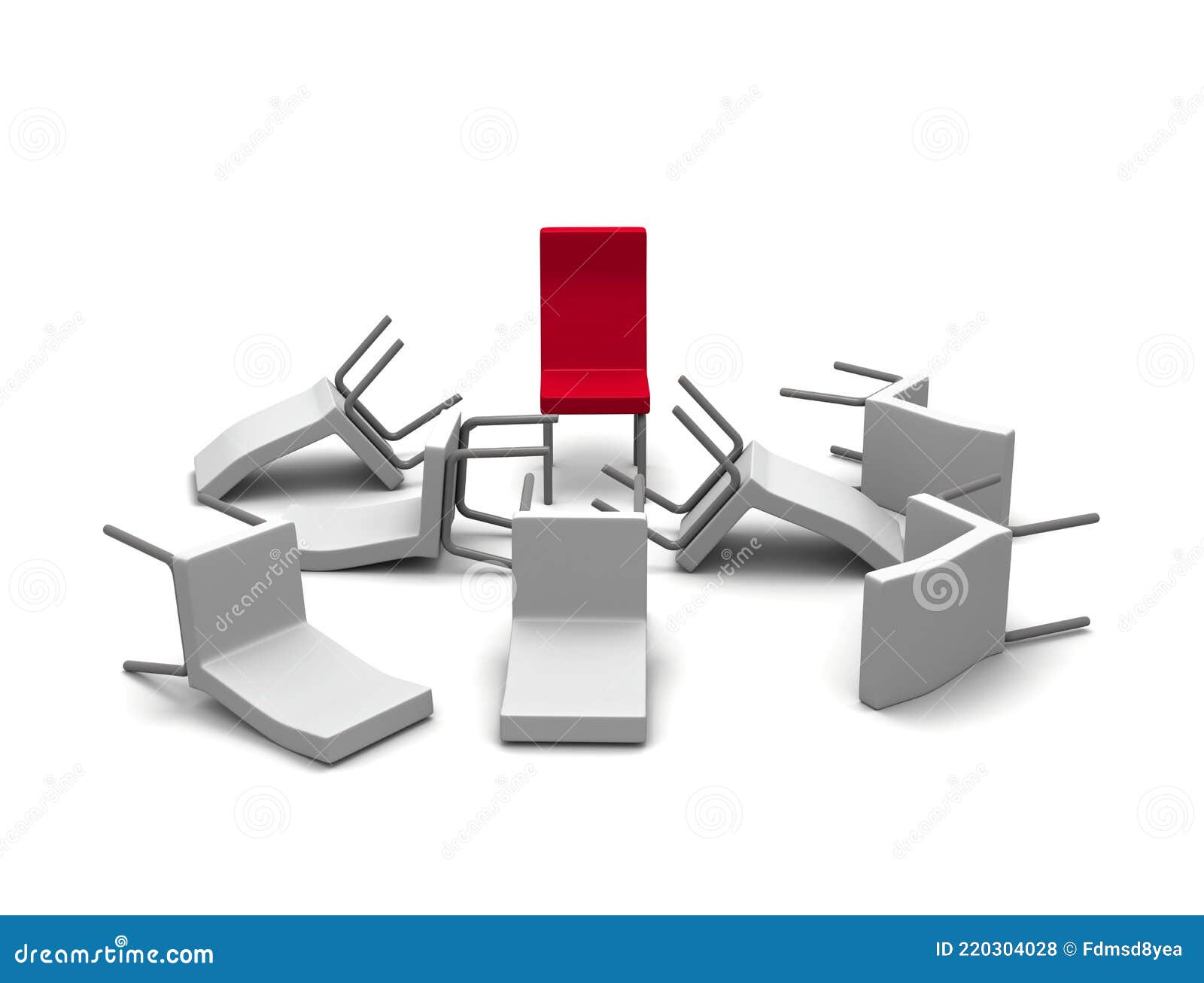Chair fallen down stock illustration. Illustration of chairs - 220304028