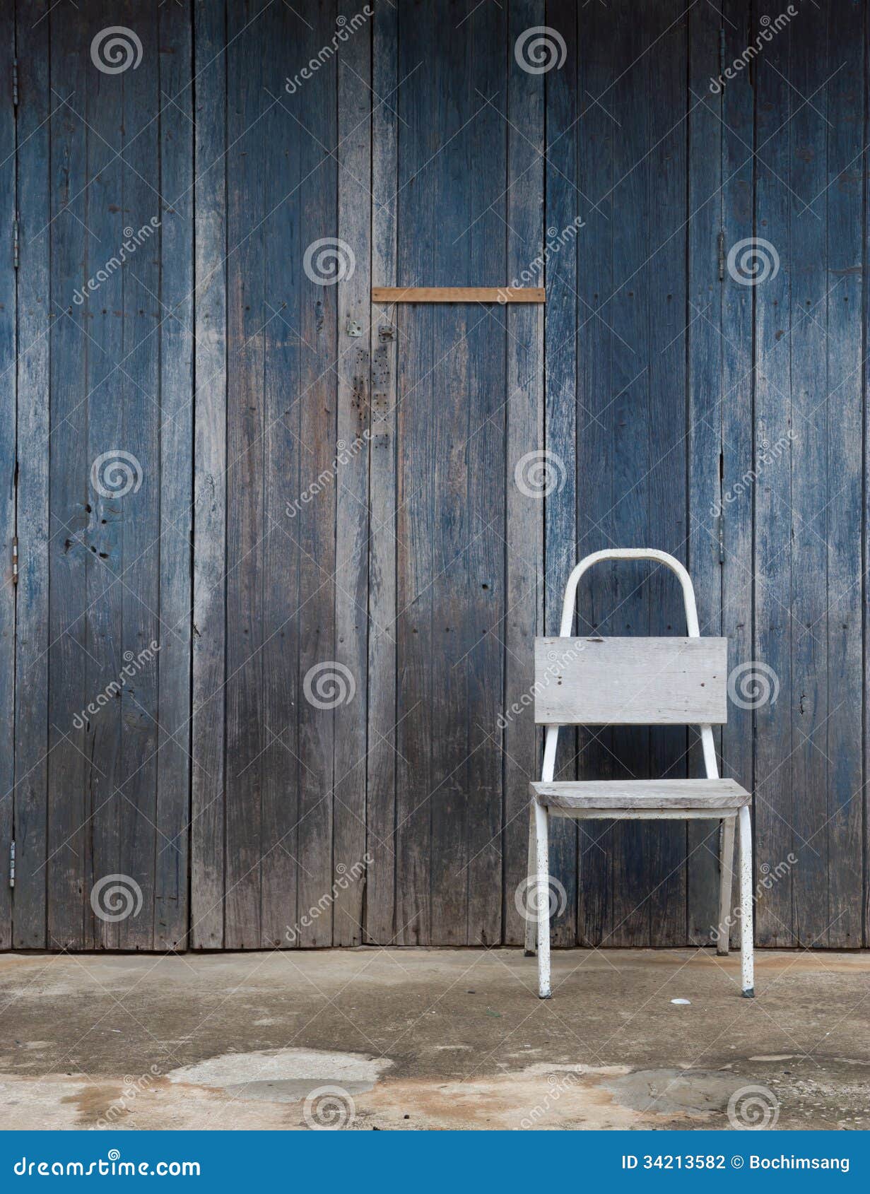 Chair in Front of the House Stock Photo - Image of pattern, design ...