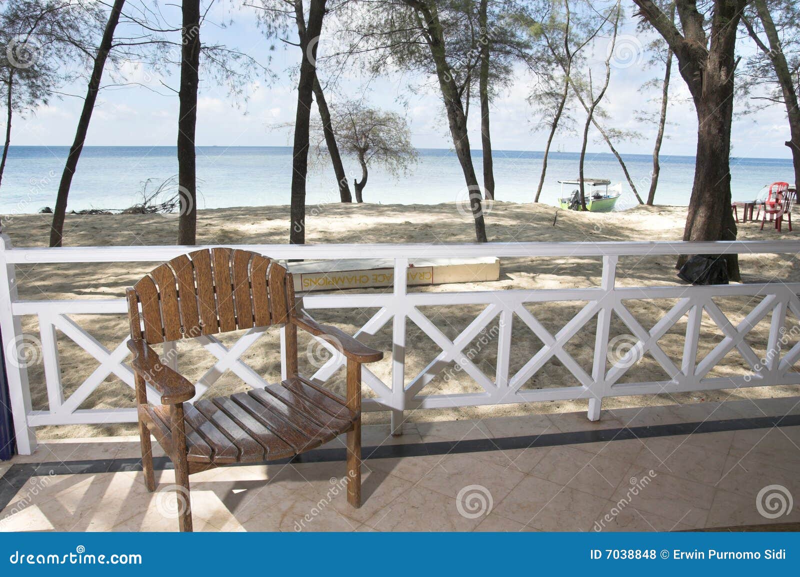 Chair in house terrace stock photo. Image of holiday, peace - 7038848