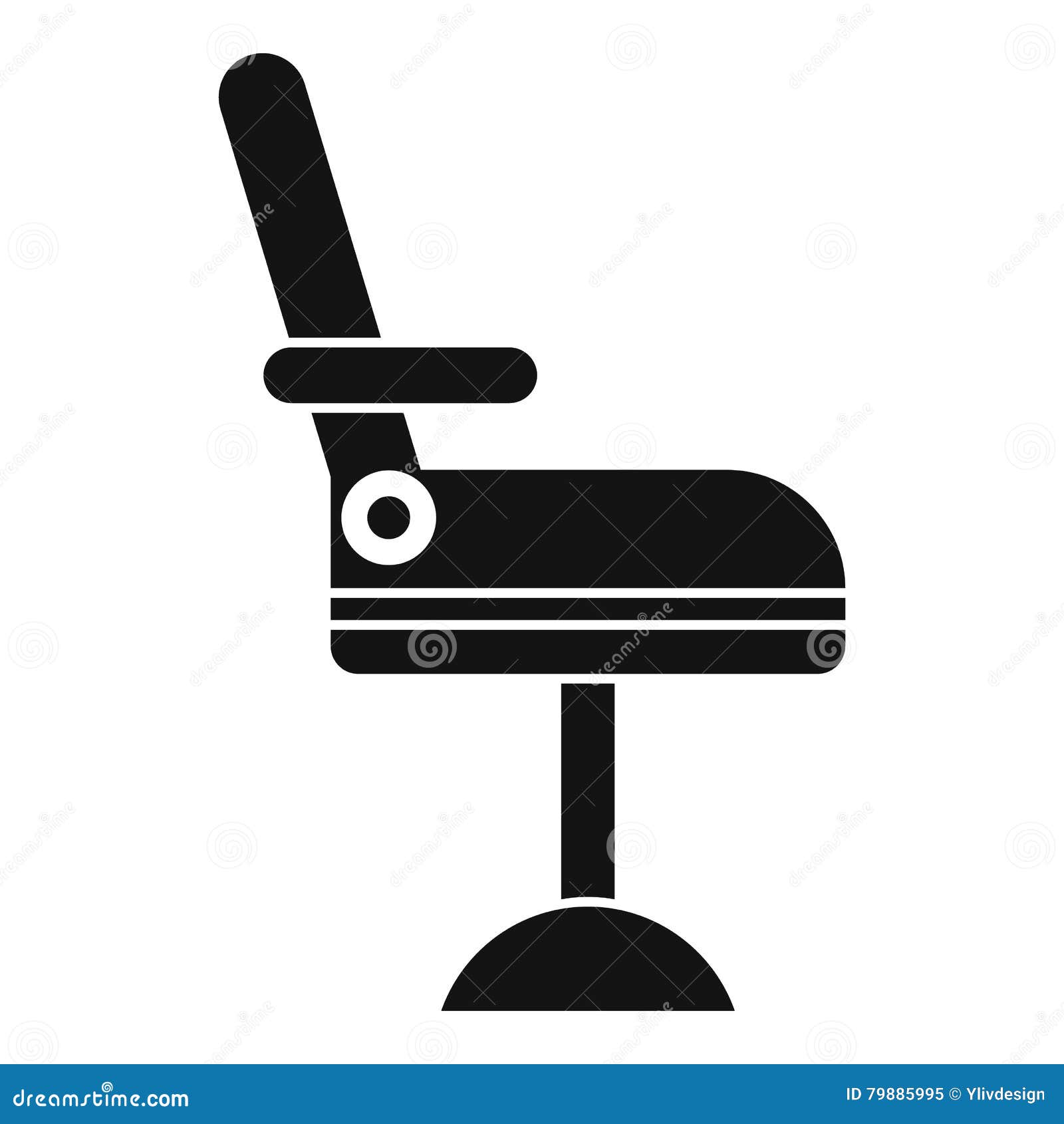 Chair icon, simple style stock vector. Illustration of fabric - 79885995