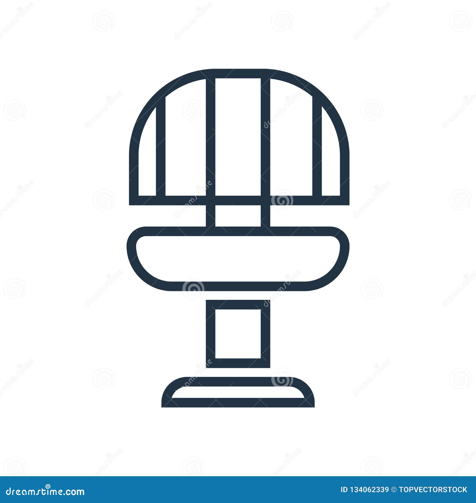 Chair Icon Vector Isolated on White Background, Chair Sign Stock Vector ...