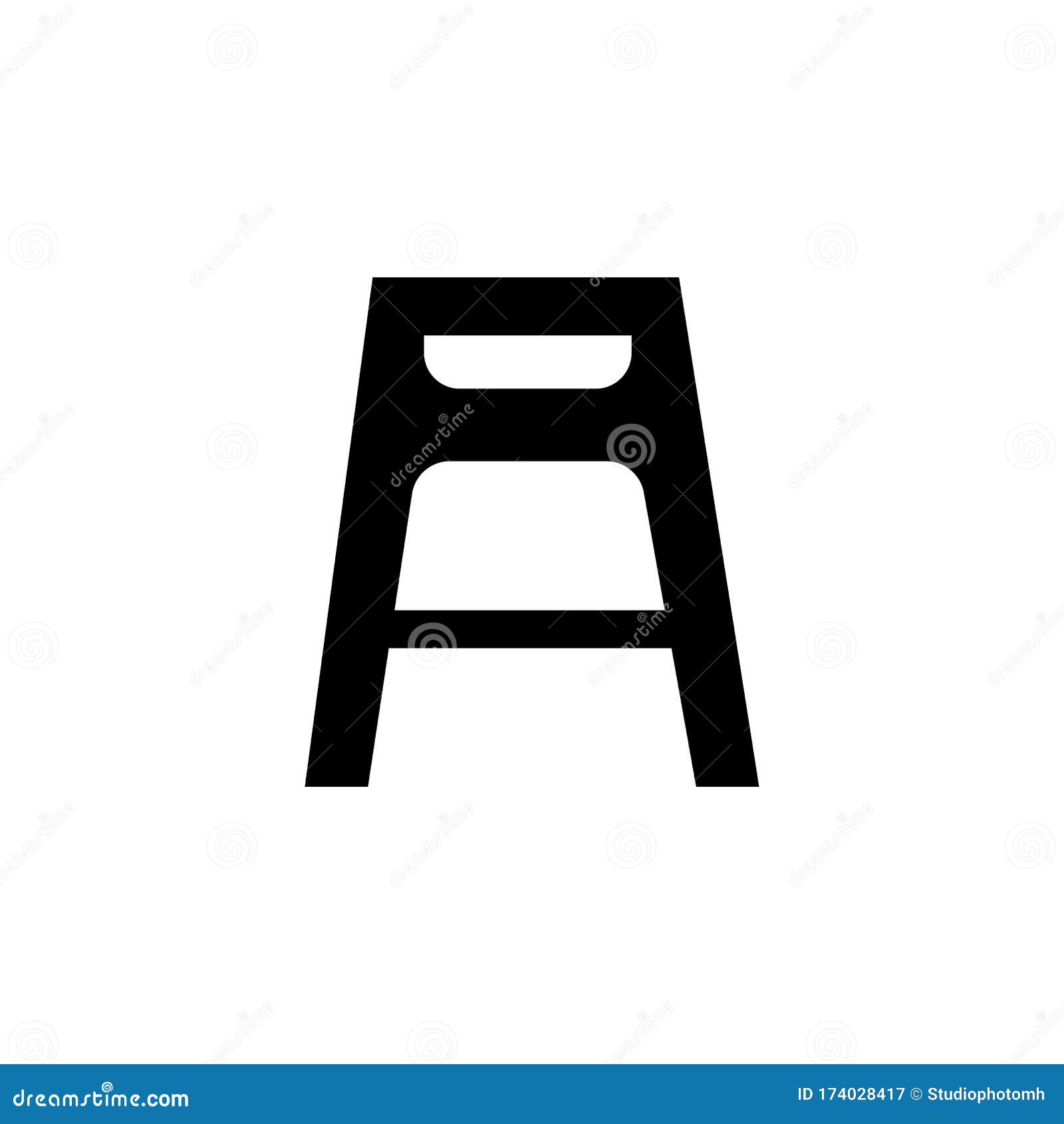 Chair Icon. Vector Simple Modern Icon Design Illustration Stock Vector ...