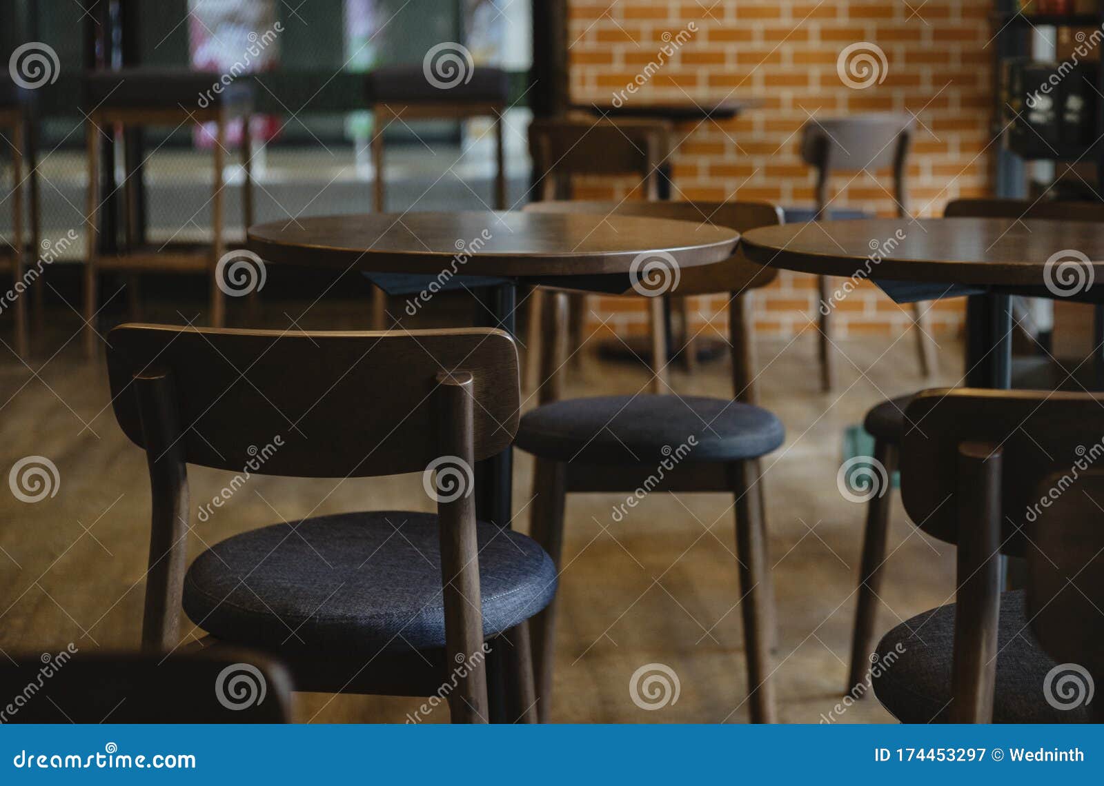 Chair Interior of a Modern Restaurant or Bar Stock Image - Image of ...
