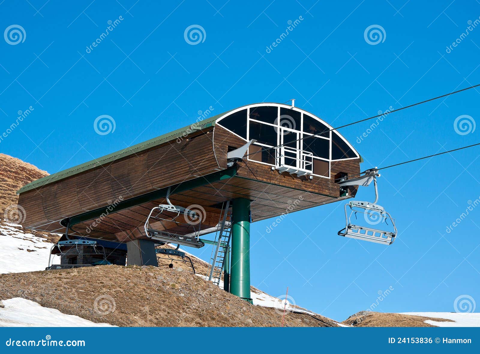 Chair lift in a ski resort stock photo. Image of slope - 24153836