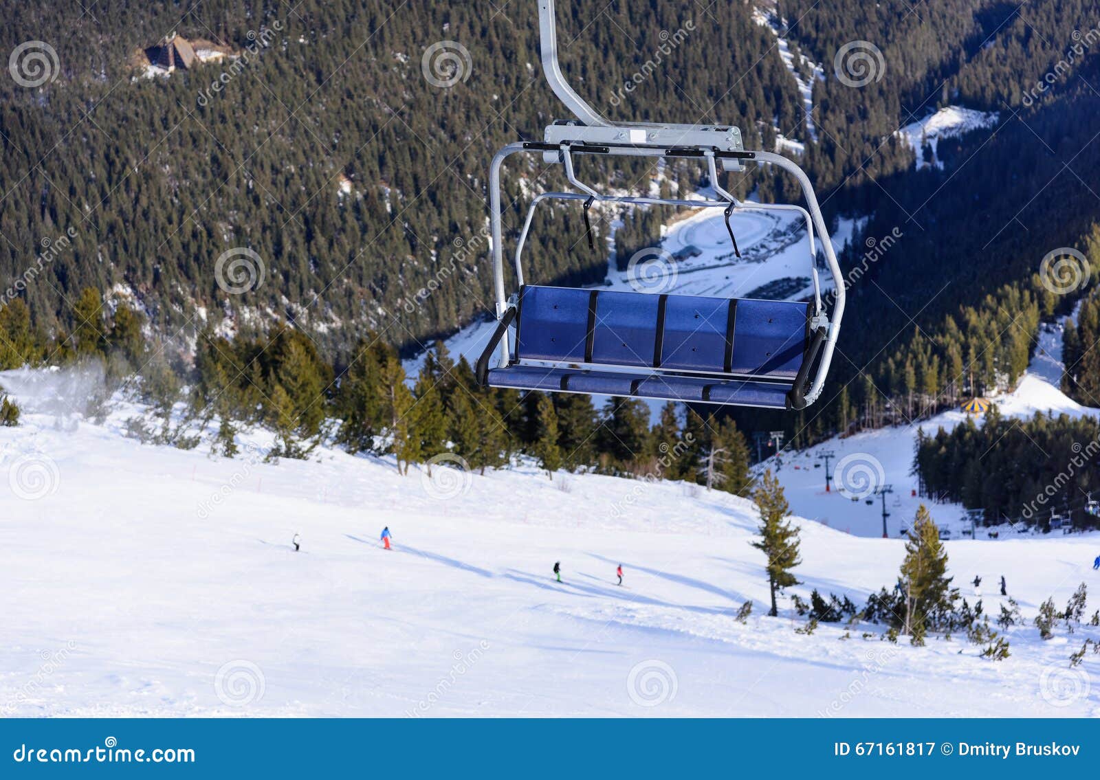 Chair lift for skiing stock image. Image of skilift, recreation - 67161817