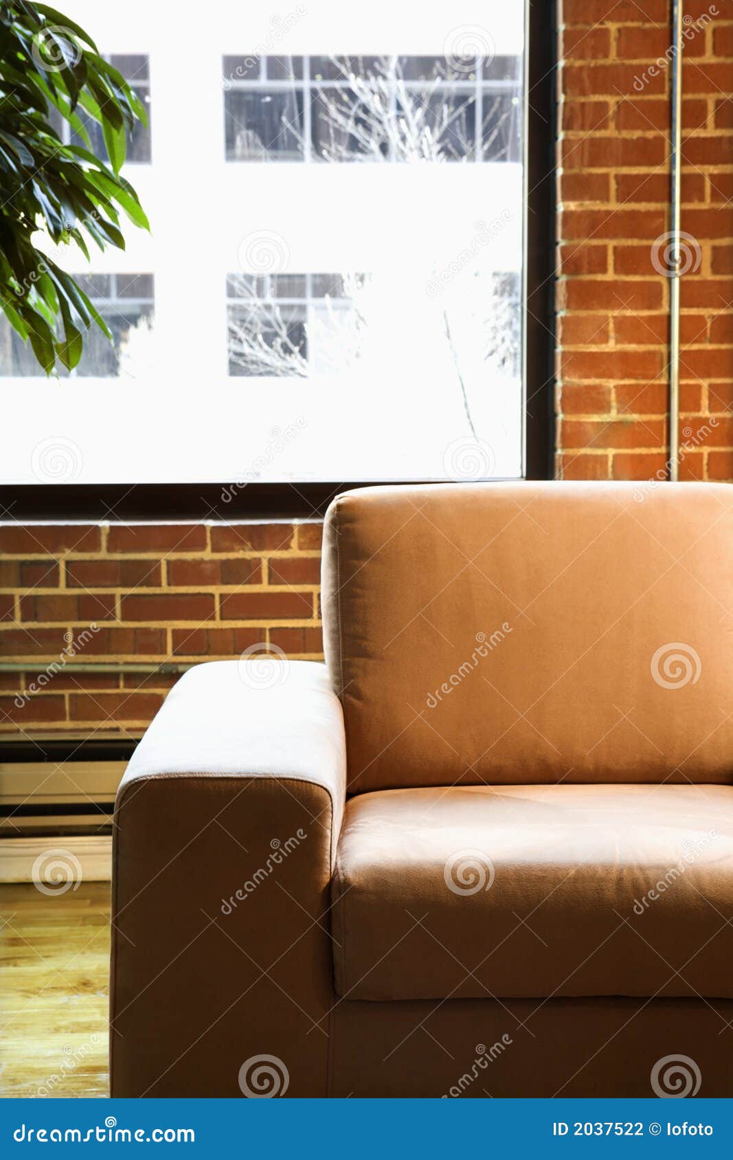 Chair in loft apartment. stock photo. Image of house, urban - 2037522