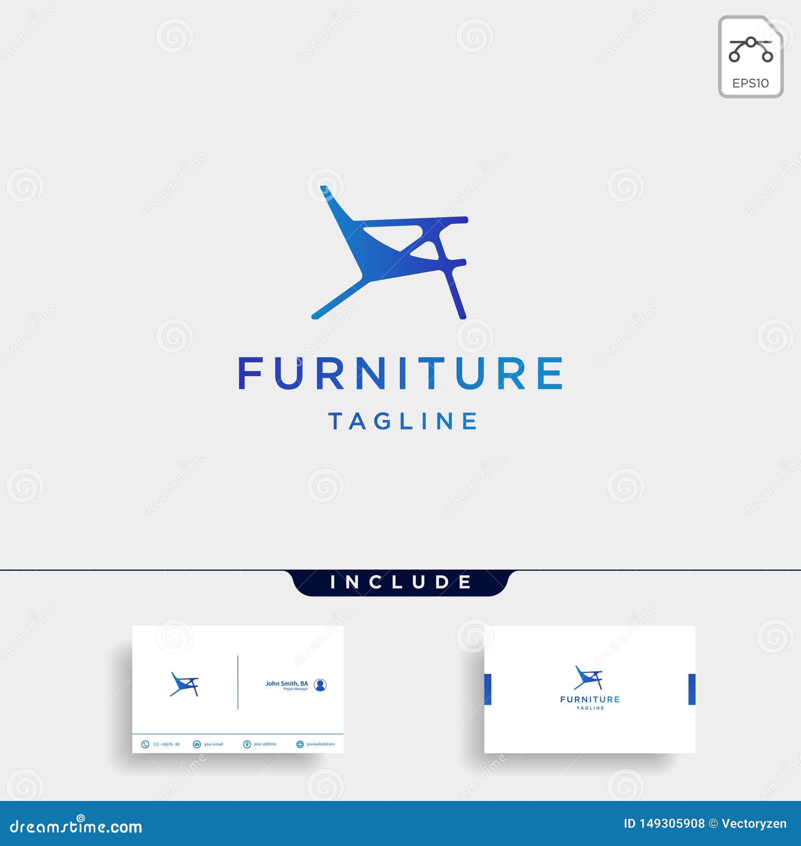 Chair Logo Design Vector Icon Illustration Icon Isolated Stock Vector ...