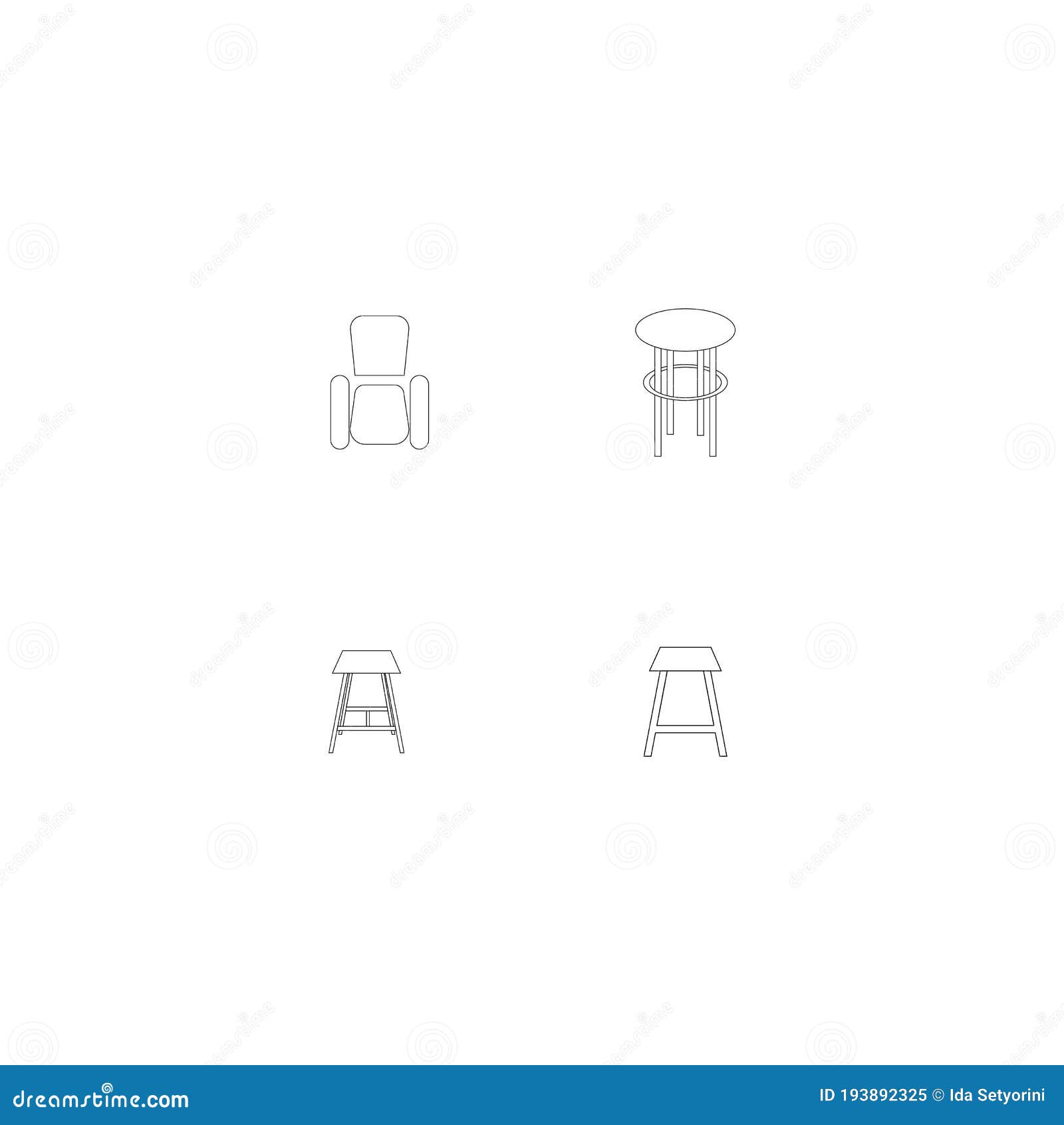 Chair logo stock vector. Illustration of work, vector - 193892325