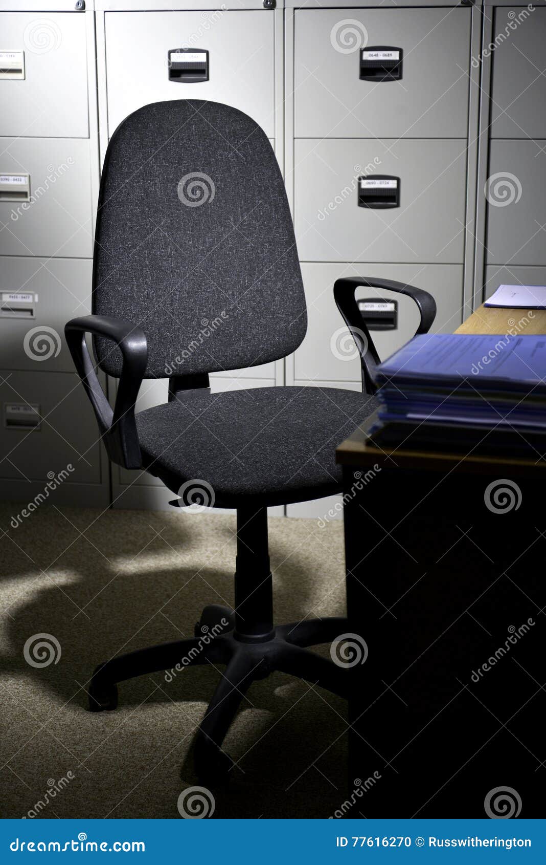 Chair in office stock photo. Image of office, filing - 77616270