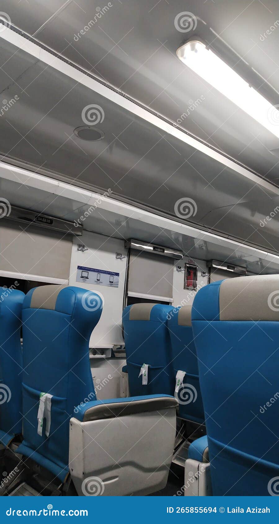 Chair Railway Train Station Blue Chair Stock Photo - Image of transport ...