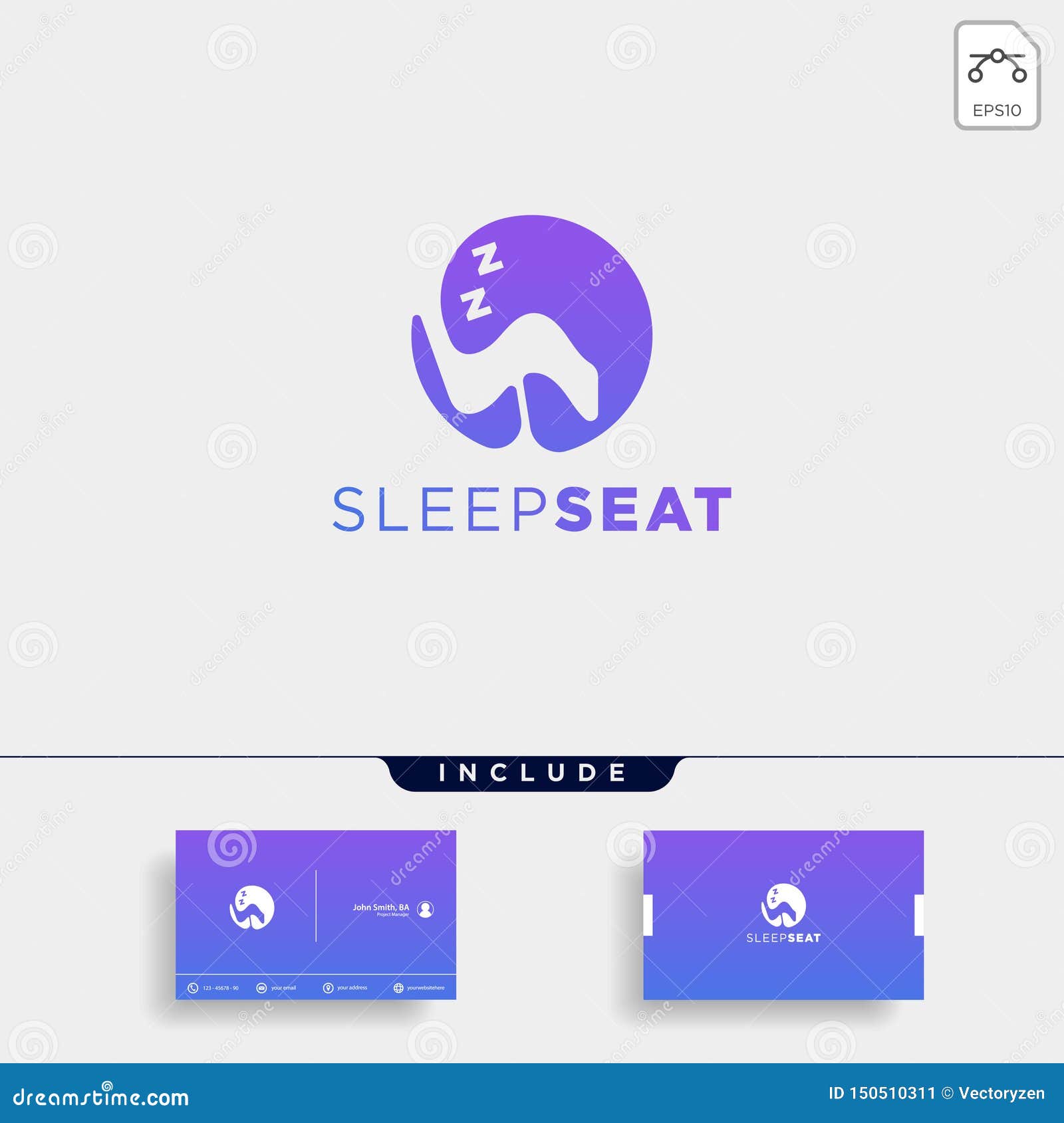 Chair Relax Logo Design Vector Icon Element Isolated Stock Vector ...