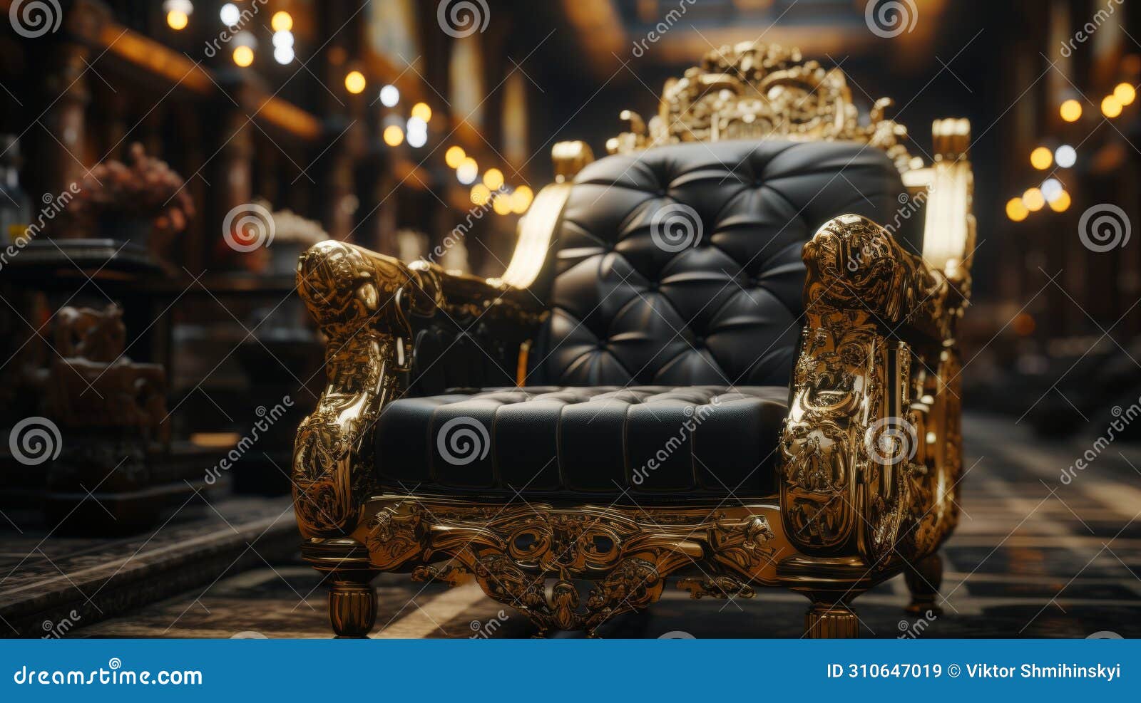 Chair of the royal ruler stock illustration. Illustration of dominion ...