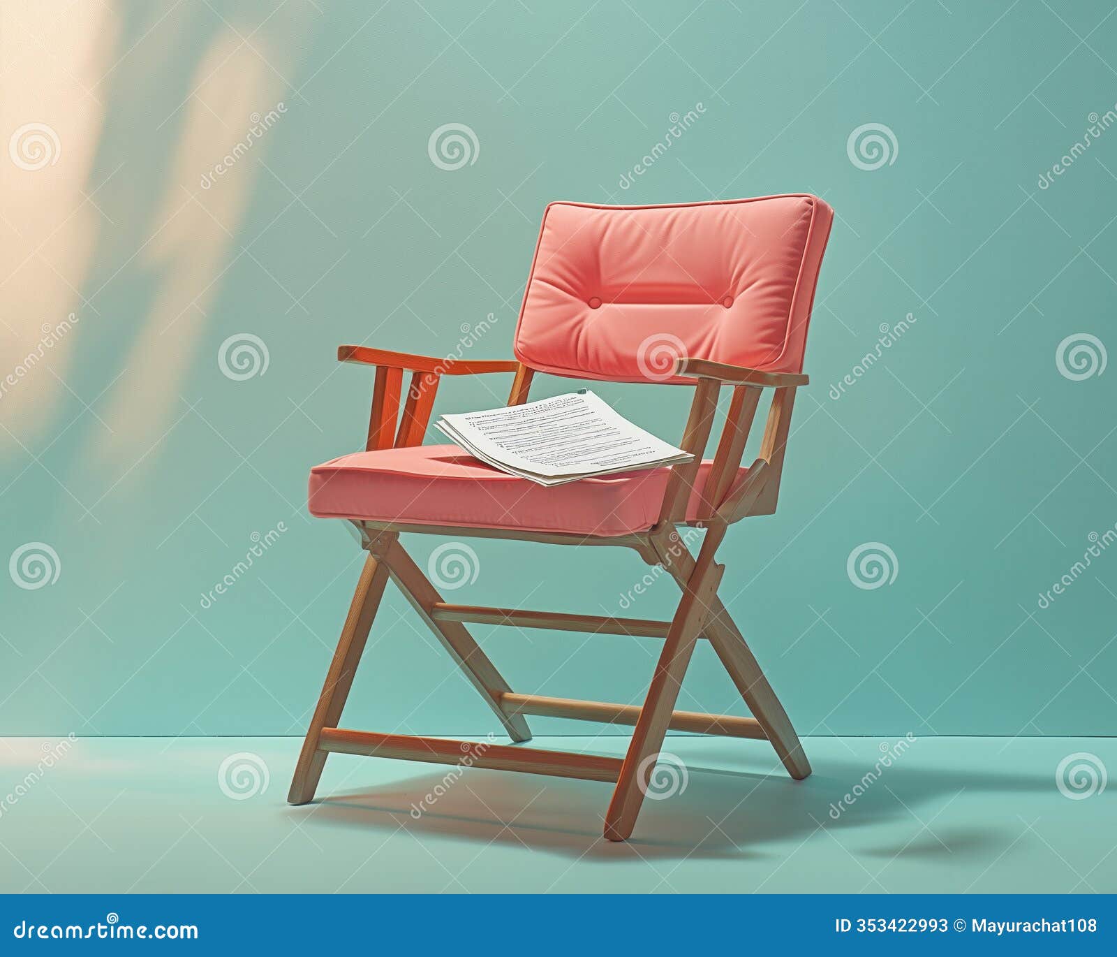 Chair with Script Resting, Elegant Chair with Script Resting, a Stylish ...