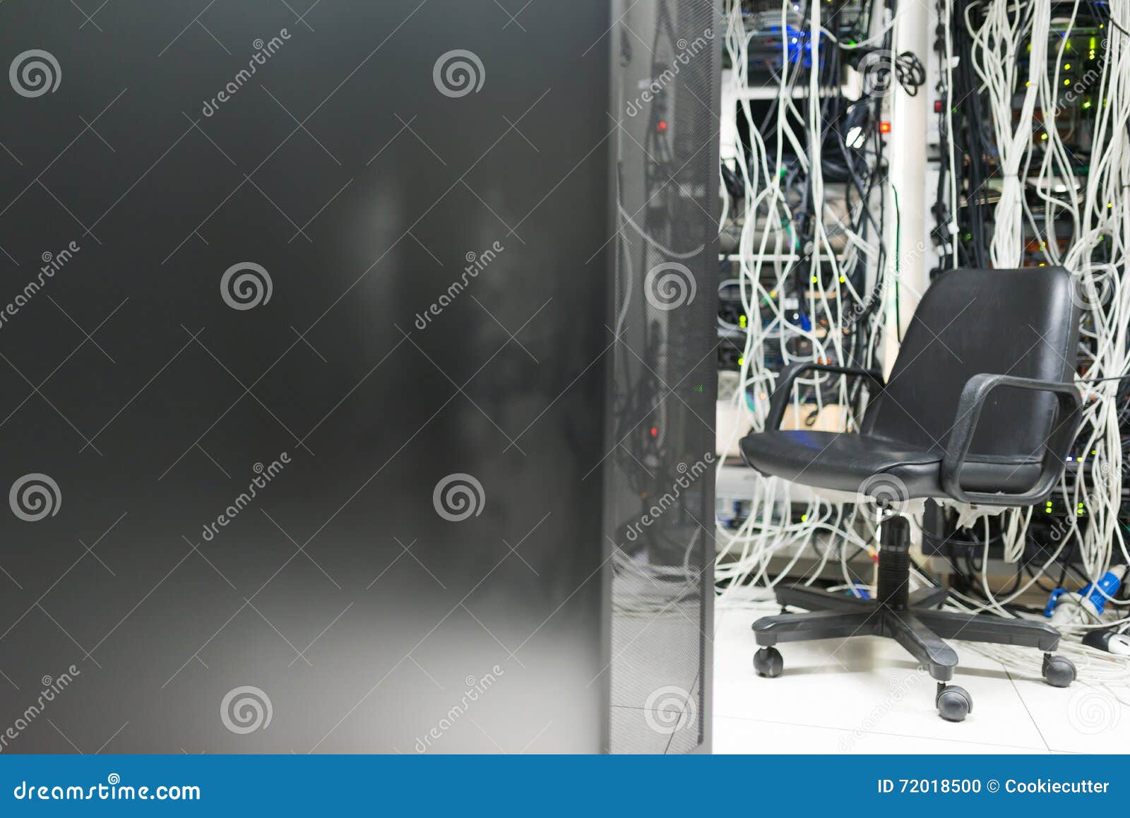 Chair in the server room stock photo. Image of server - 72018500