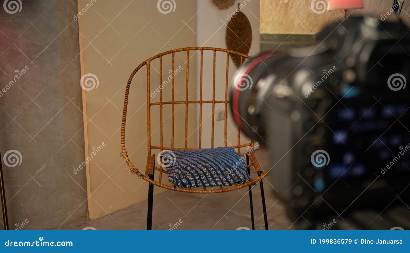 Chair Setup for Live Interview Stock Image - Image of live, stage ...