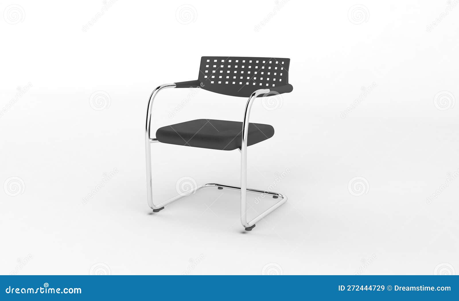 Office Chair3D Rendered Realistic Furniture Side View Stock ...