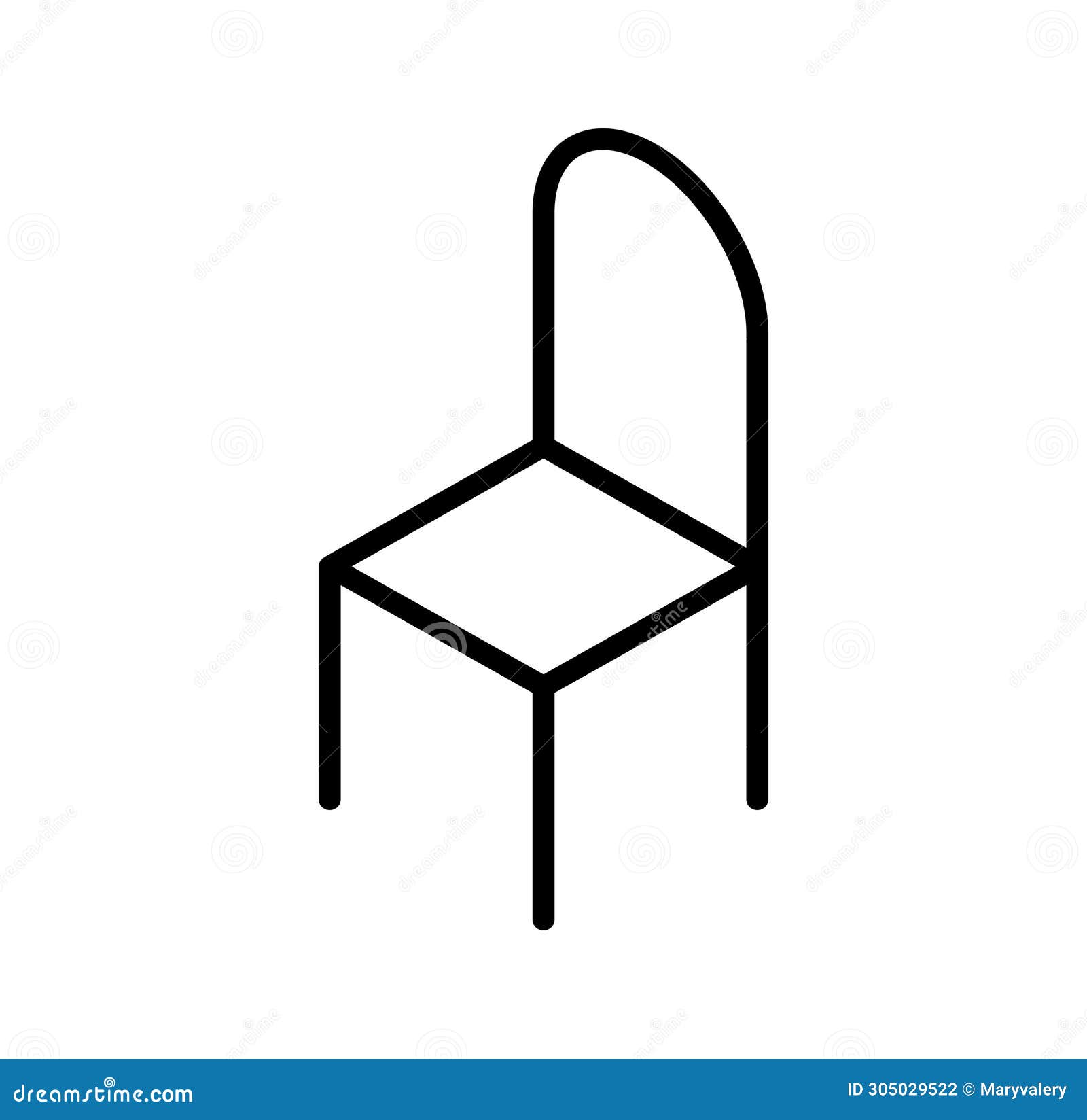 Chair Sign Icon. Office Chair Symbol Stock Illustration - Illustration ...