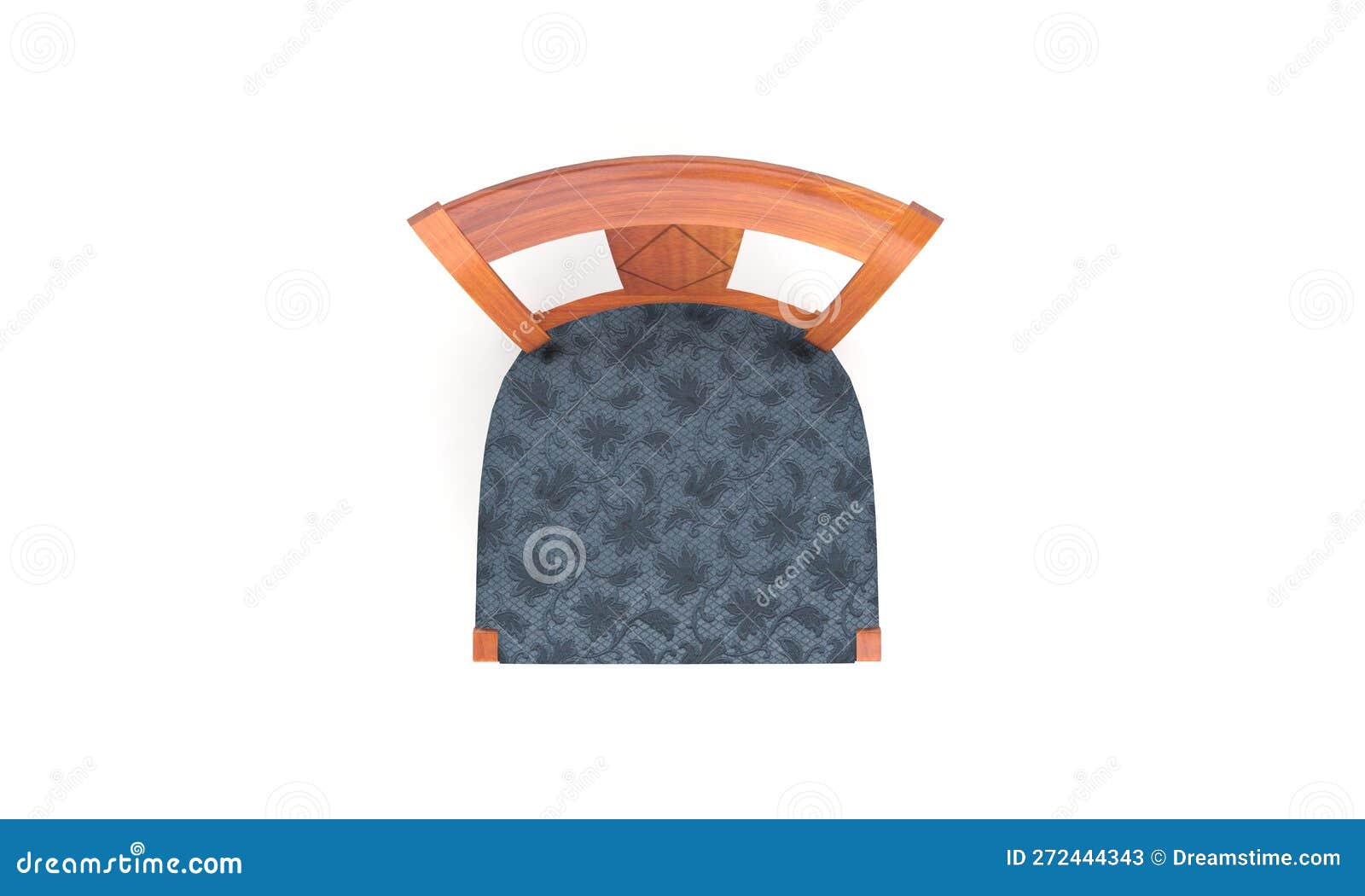 Chair 3D Rendered Realistic Furniture Front View Stock Illustration ...