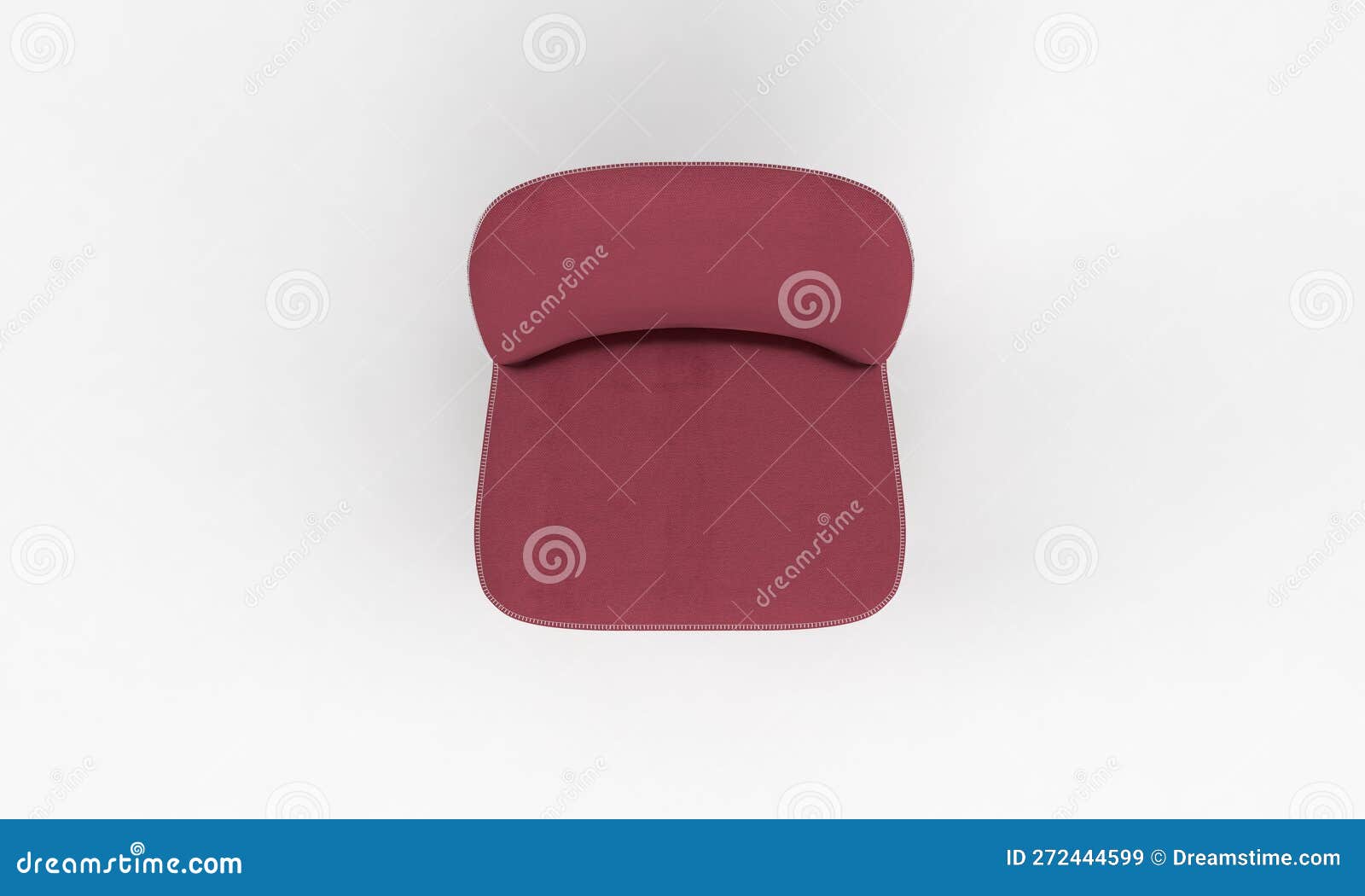 Office Chair 3D Rendered Realistic Furniture Front View Stock ...