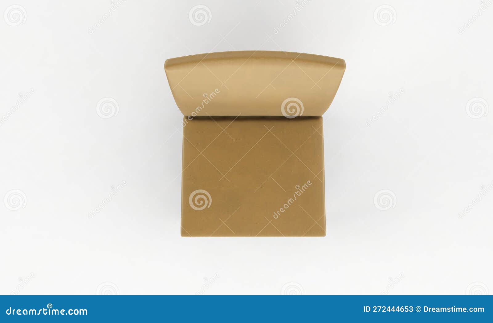 Office Chair 3D Rendered Realistic Furniture Top View Stock ...