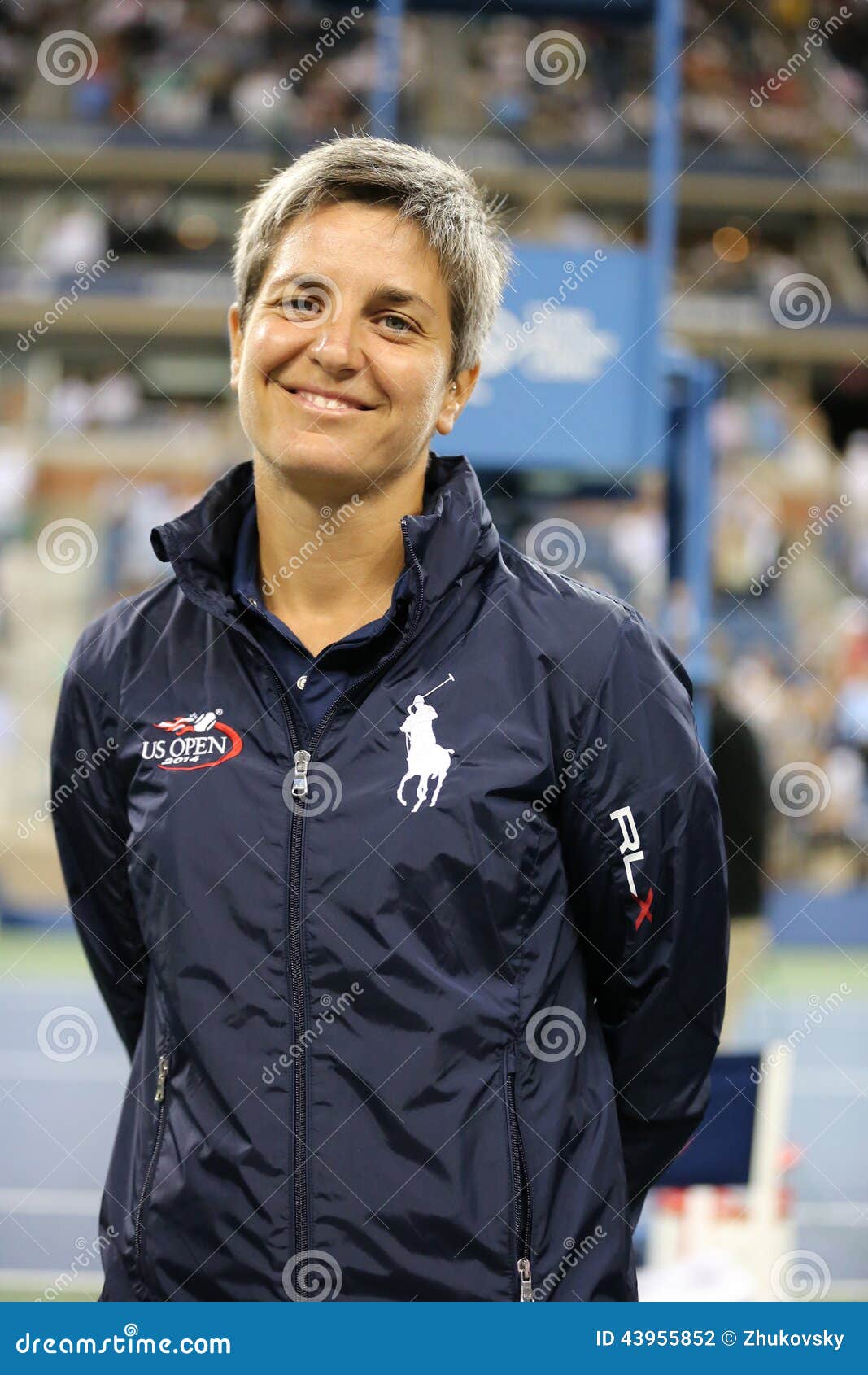 Chair Umpire Marija Cicak before First Round Match between Serena ... Chair Umpire Marija Cicak before First Round Match between Serena ...