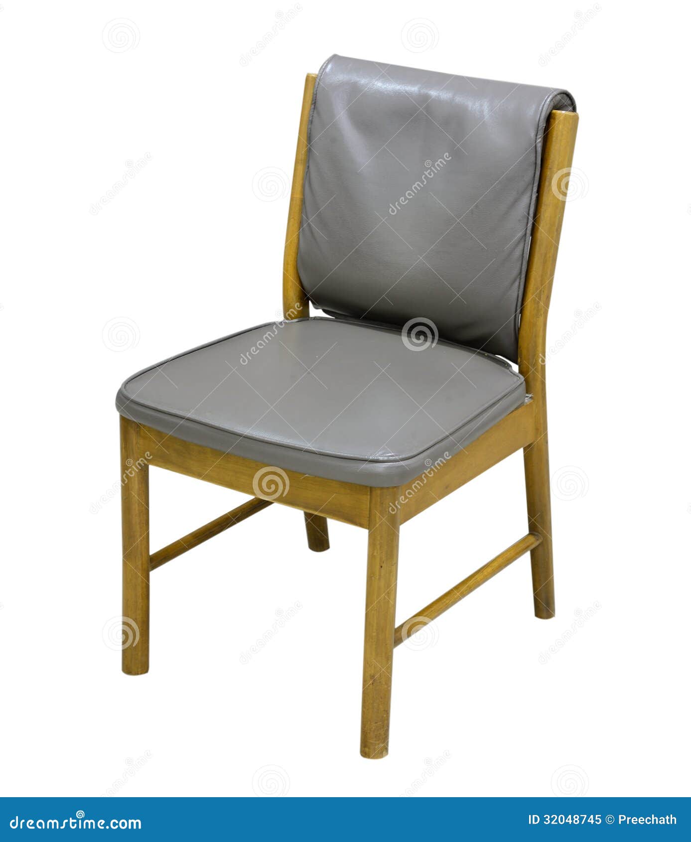 Chair on a White Background Stock Image - Image of hardwood, path: 32048745