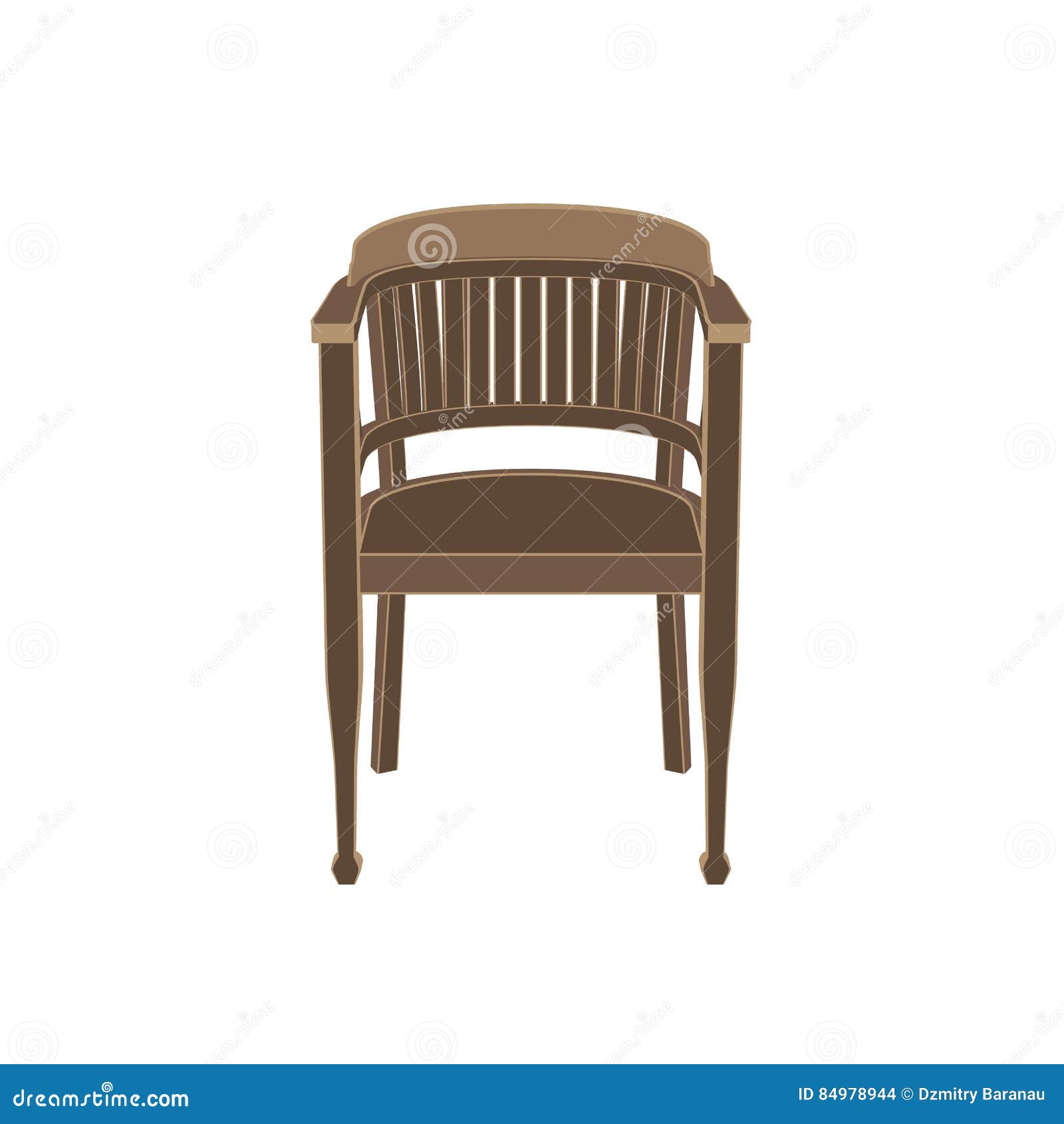 Chair wooden vector stock vector. Illustration of brand - 84978944
