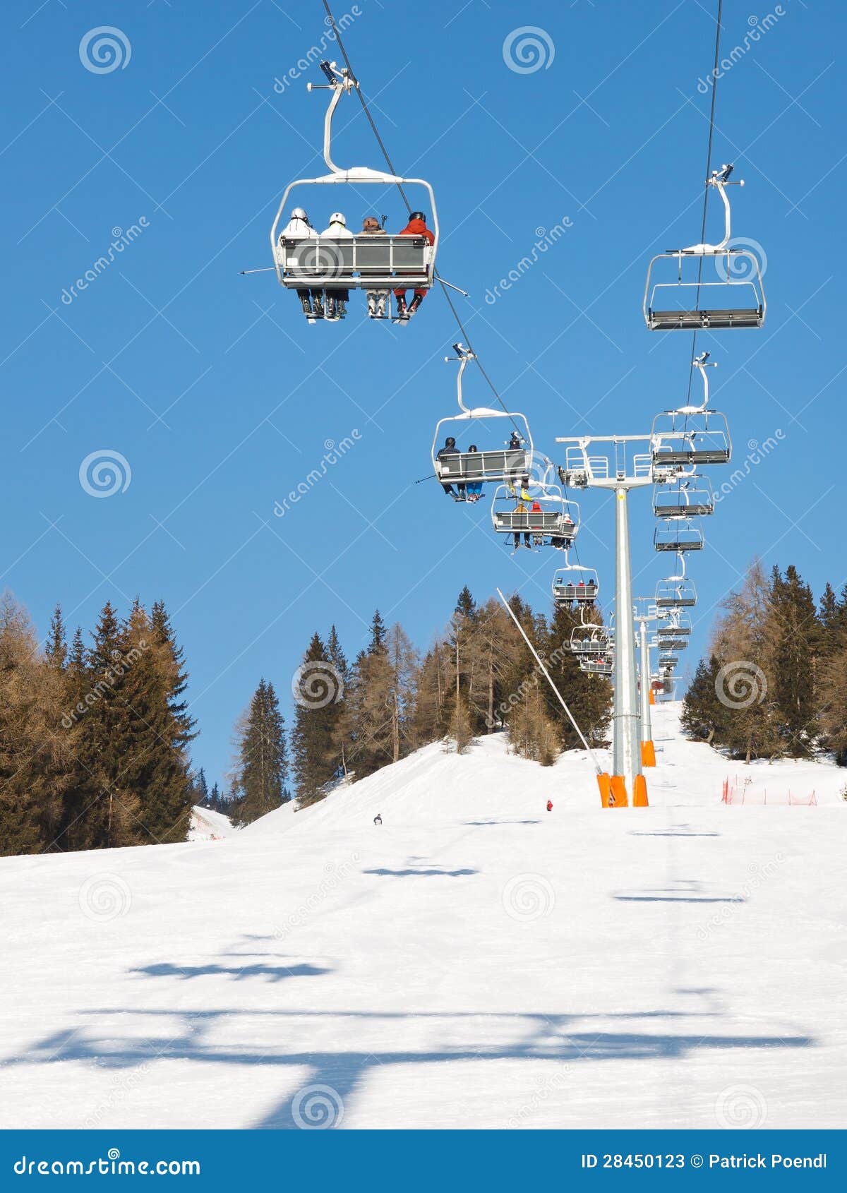 Chairlift at Ski Resort stock image. Image of slope, lift - 28450123