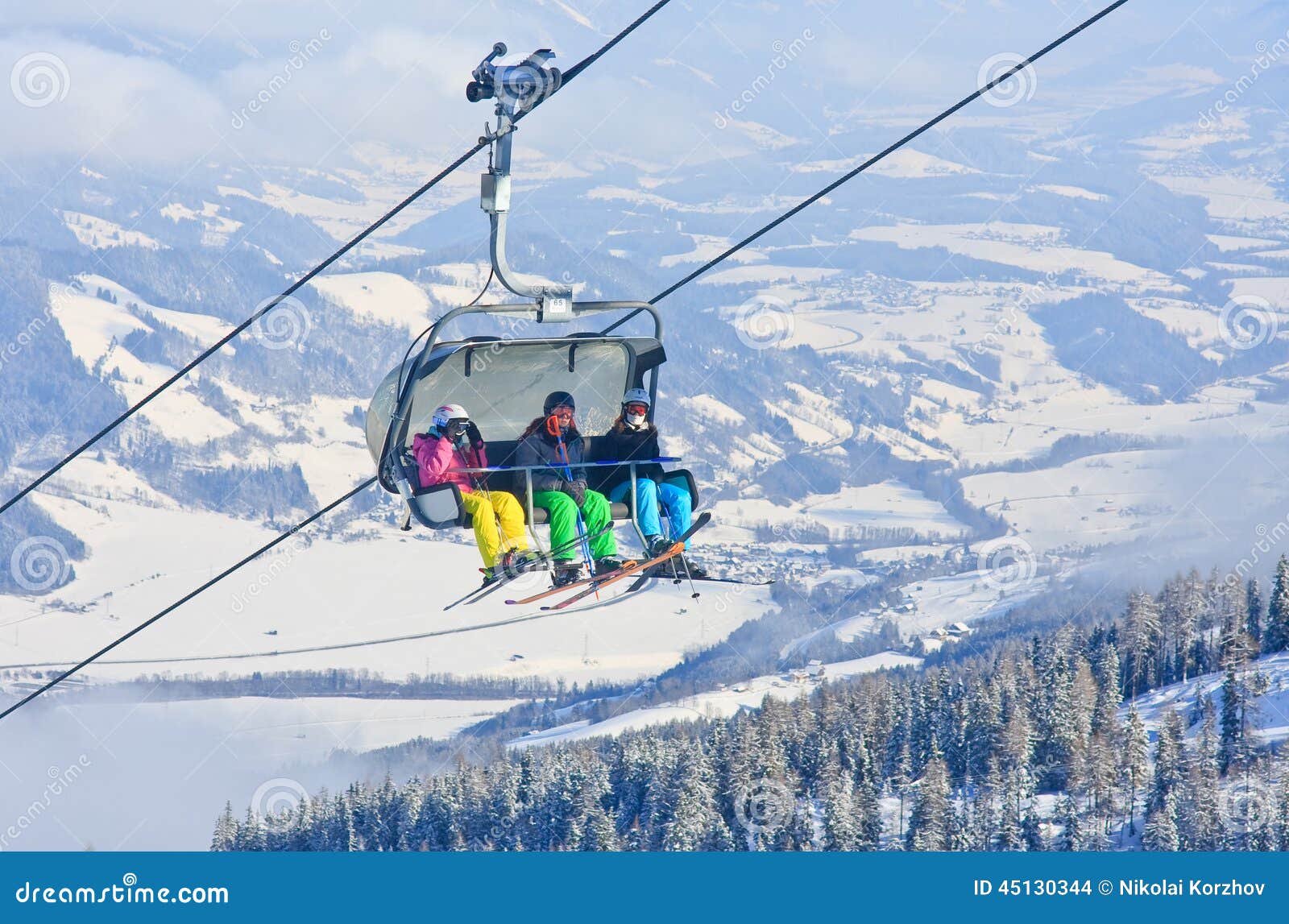 Chairlift Ski Resort Schladming Editorial Stock Image Image Of