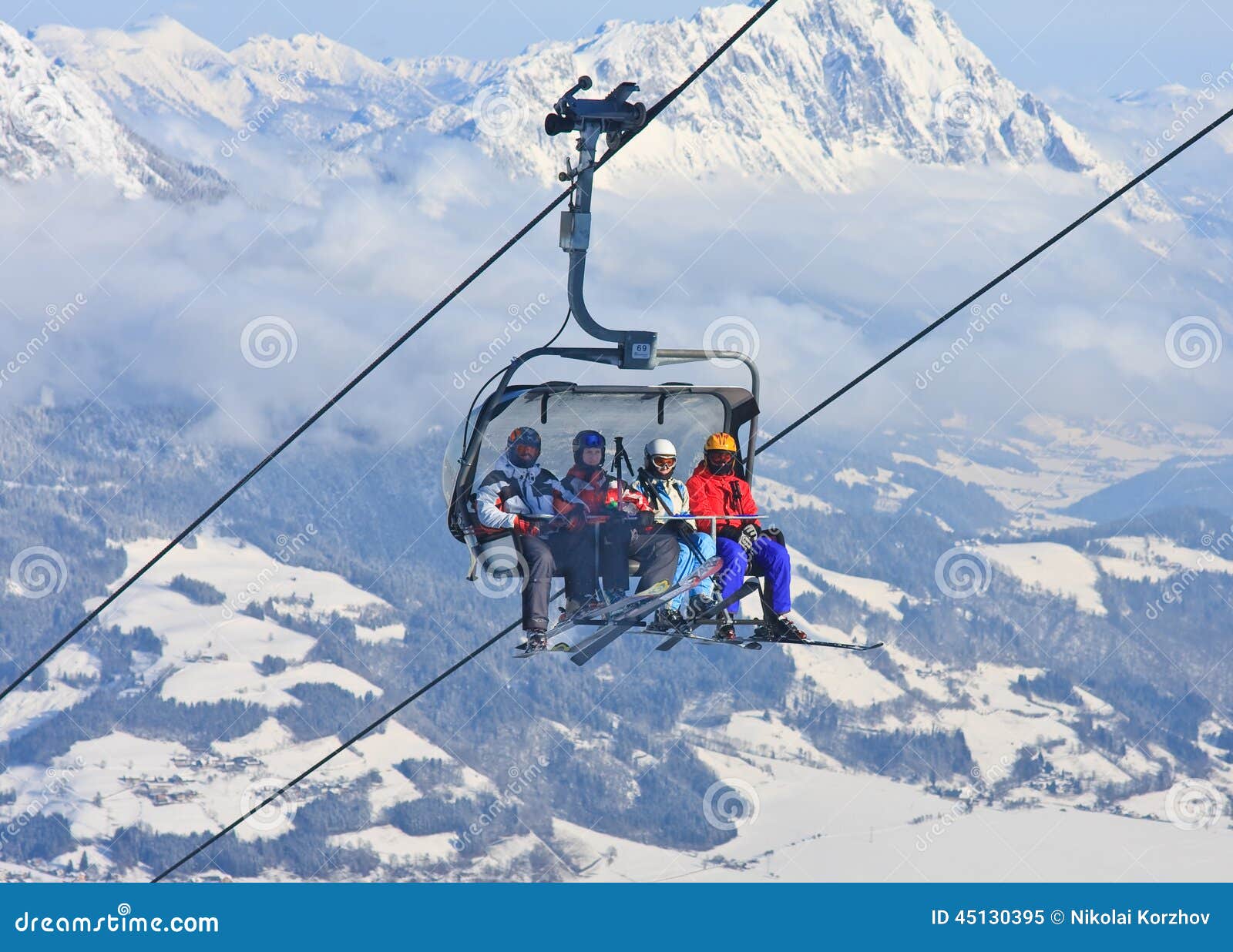Chairlift Ski Resort Schladming Editorial Image Image Of Expedition