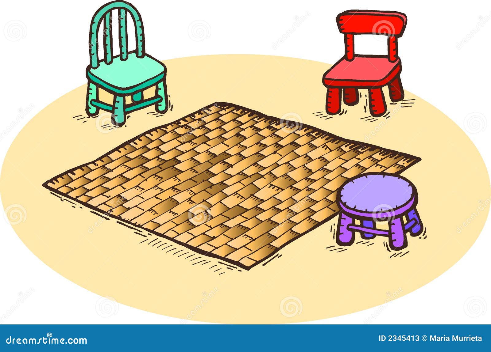 Chairs Cartoon Vector | CartoonDealer.com #2345413