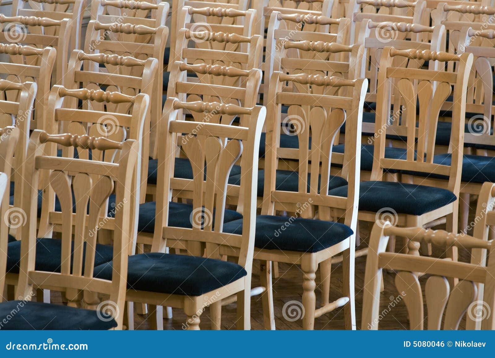 Chairs stock photo. Image of interior, chair, wooden, lecture - 5080046