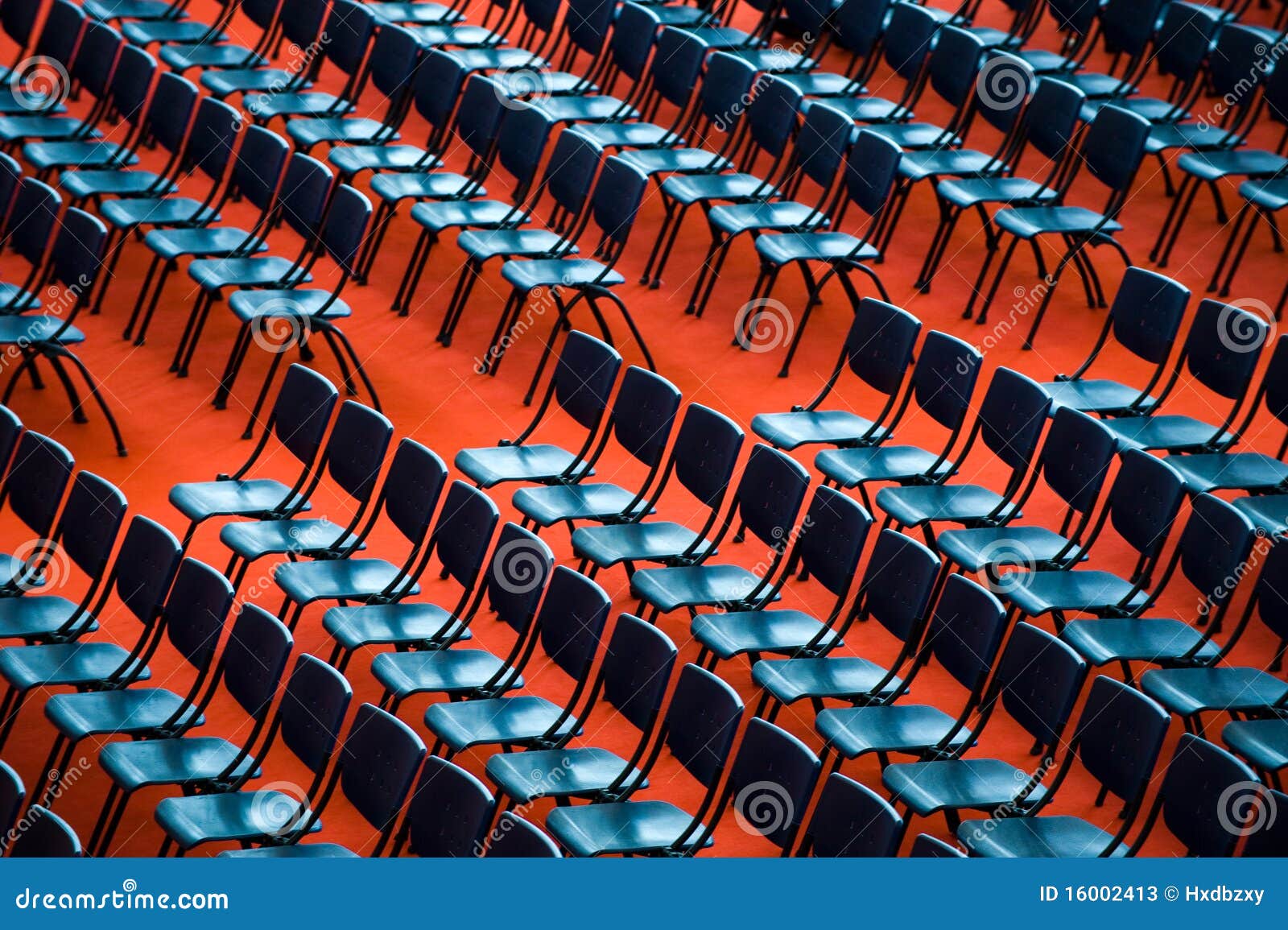 Chairs in an audience stock image. Image of abstract - 16002413