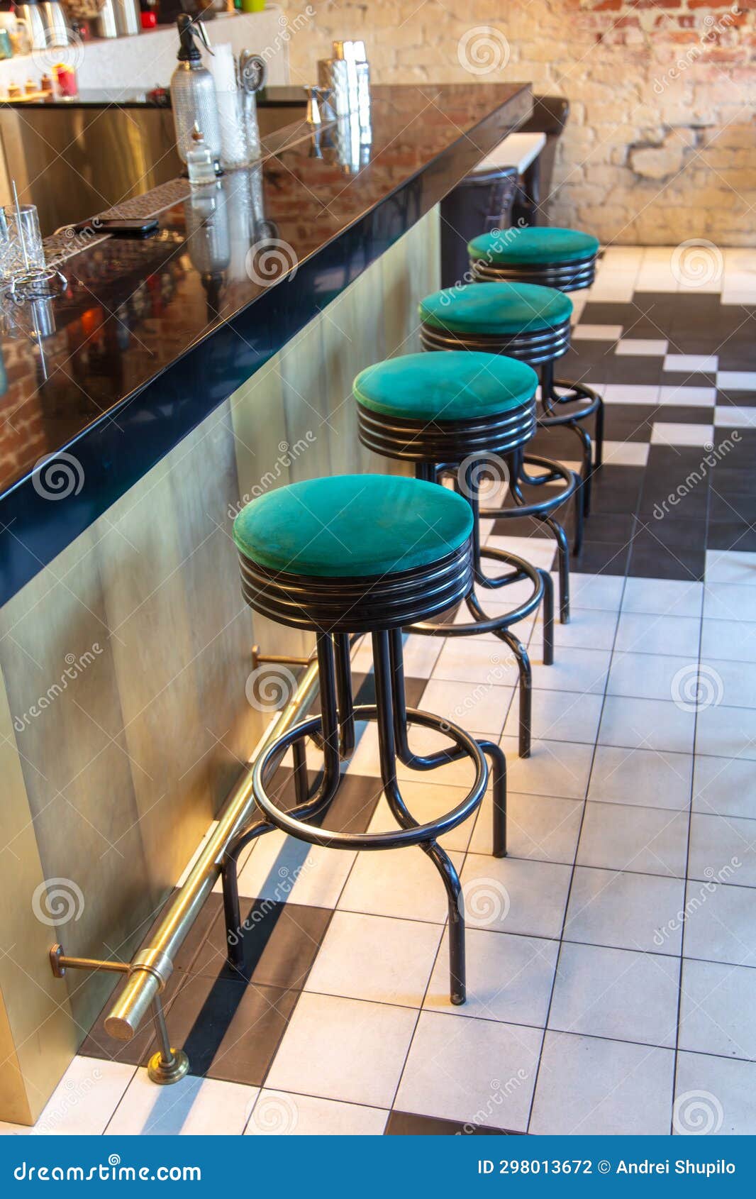 The Chairs are at the Bar Counter Stock Photo - Image of leisure, drink ...