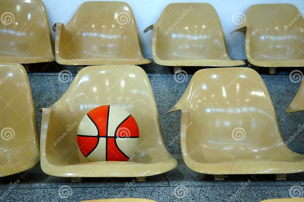 Chairs with basketball stock photo. Image of entertainment - 2819060