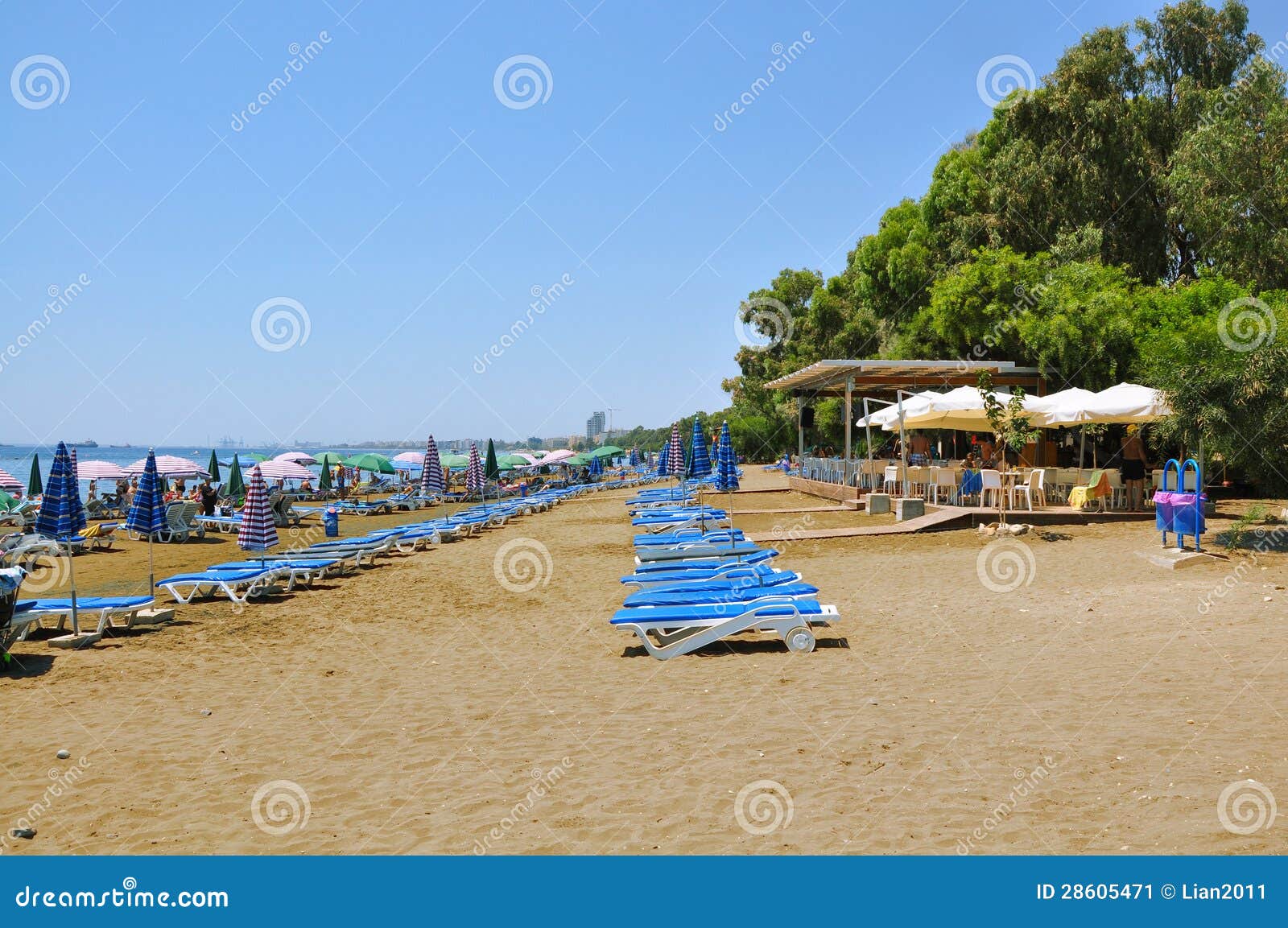 Chairs on the Beach, Cyprus Stock Image - Image of nature, paradise ...