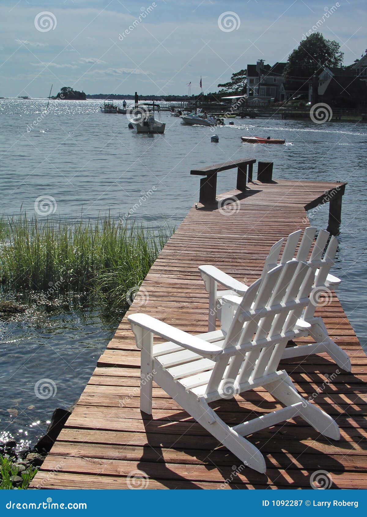 Chairs on dock stock image. Image of sight, furniture - 1092287