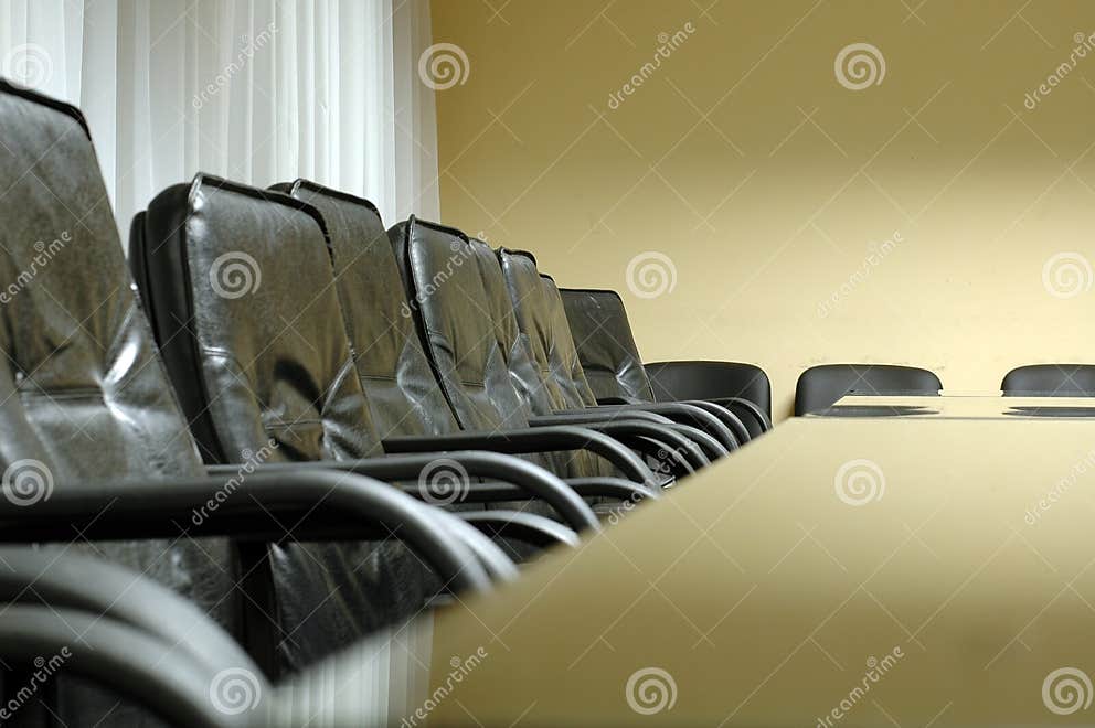 Chairs in the Empty Board Room Stock Photo - Image of briefing ...
