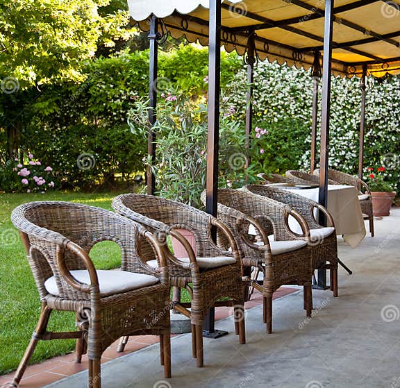 Chairs in garden stock photo. Image of outdoor, holiday - 20459866