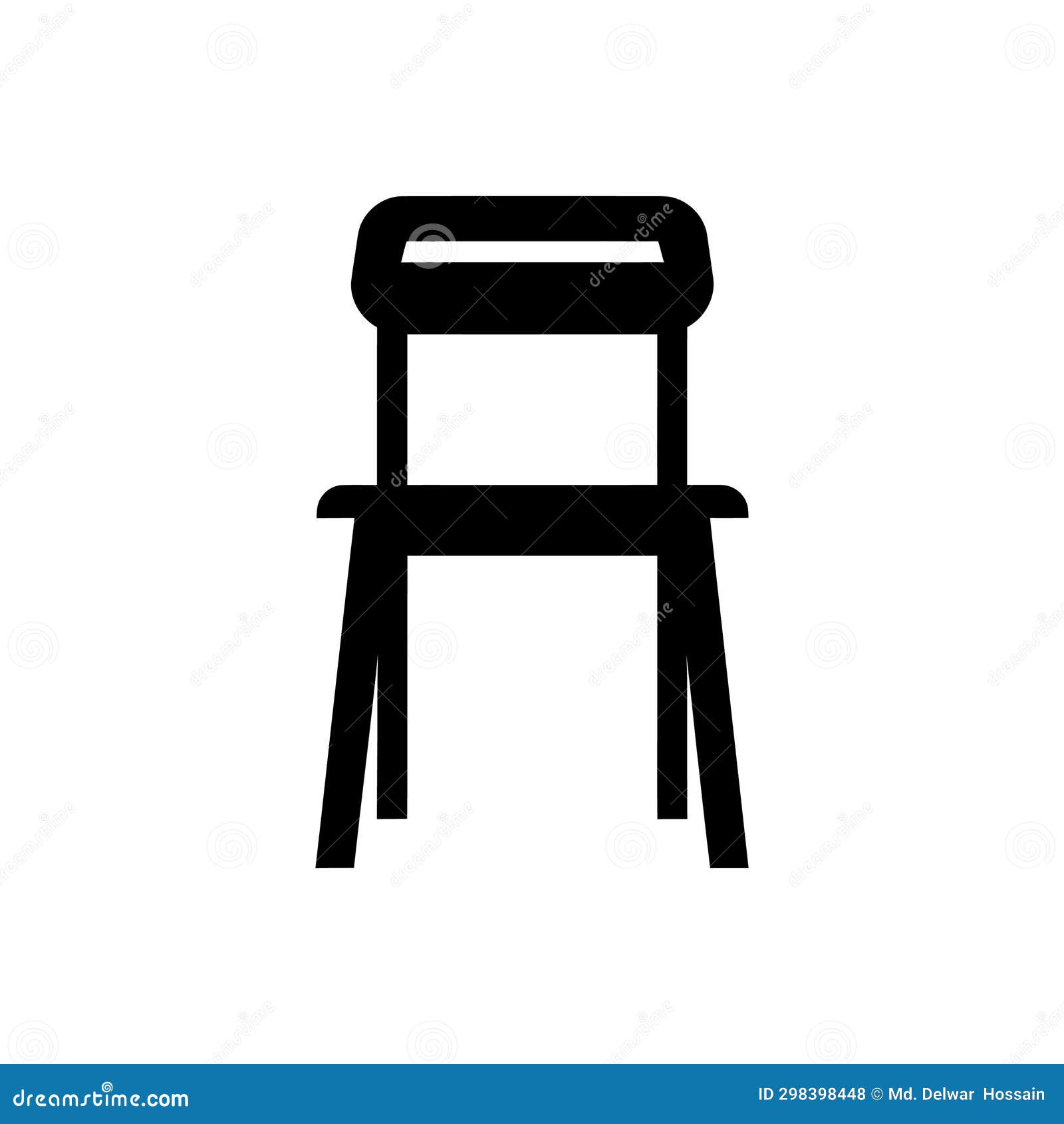 Chairs icon stock vector. Illustration of vector, symbol - 298398448