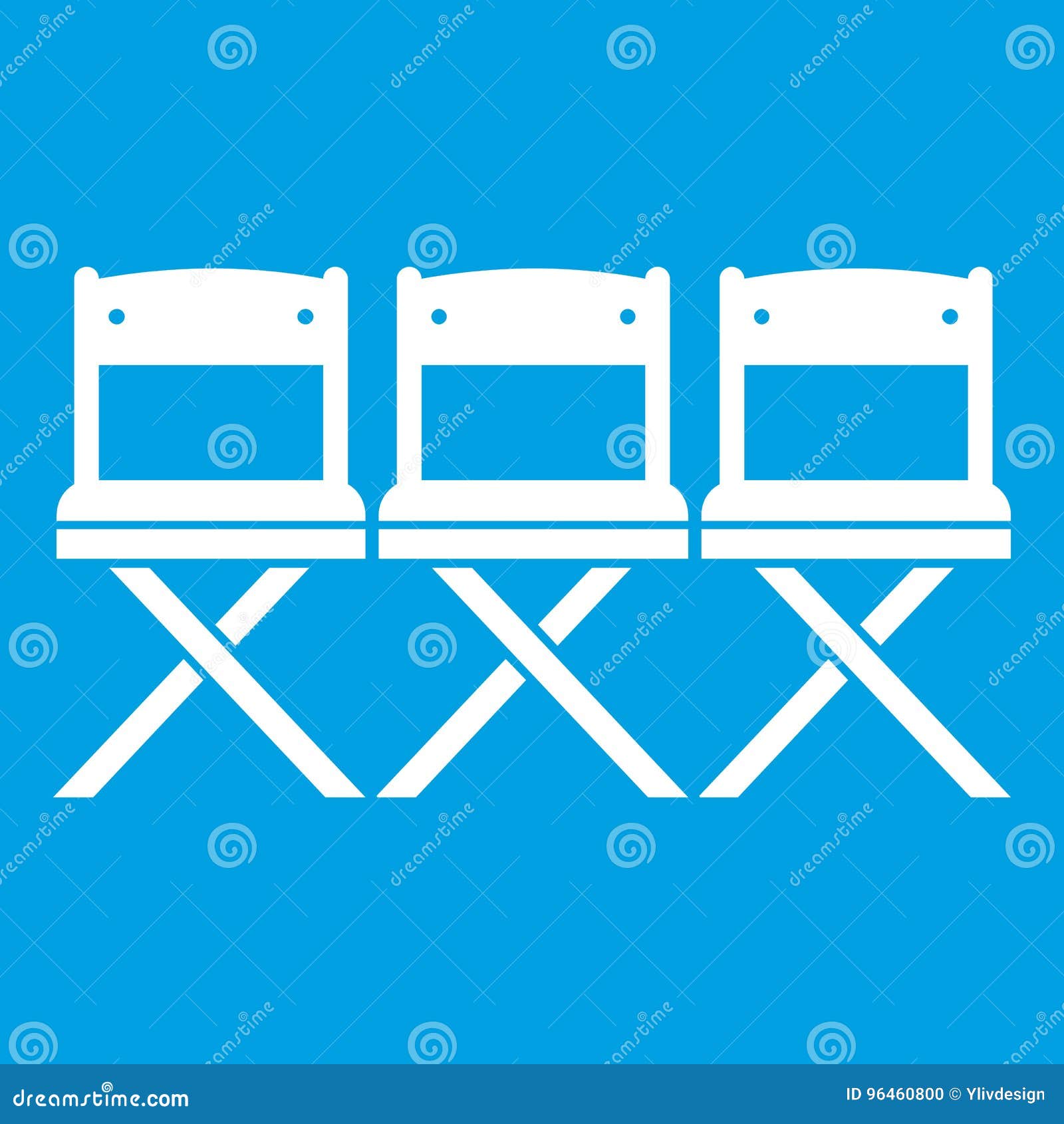Chairs icon white stock vector. Illustration of interior - 96460800