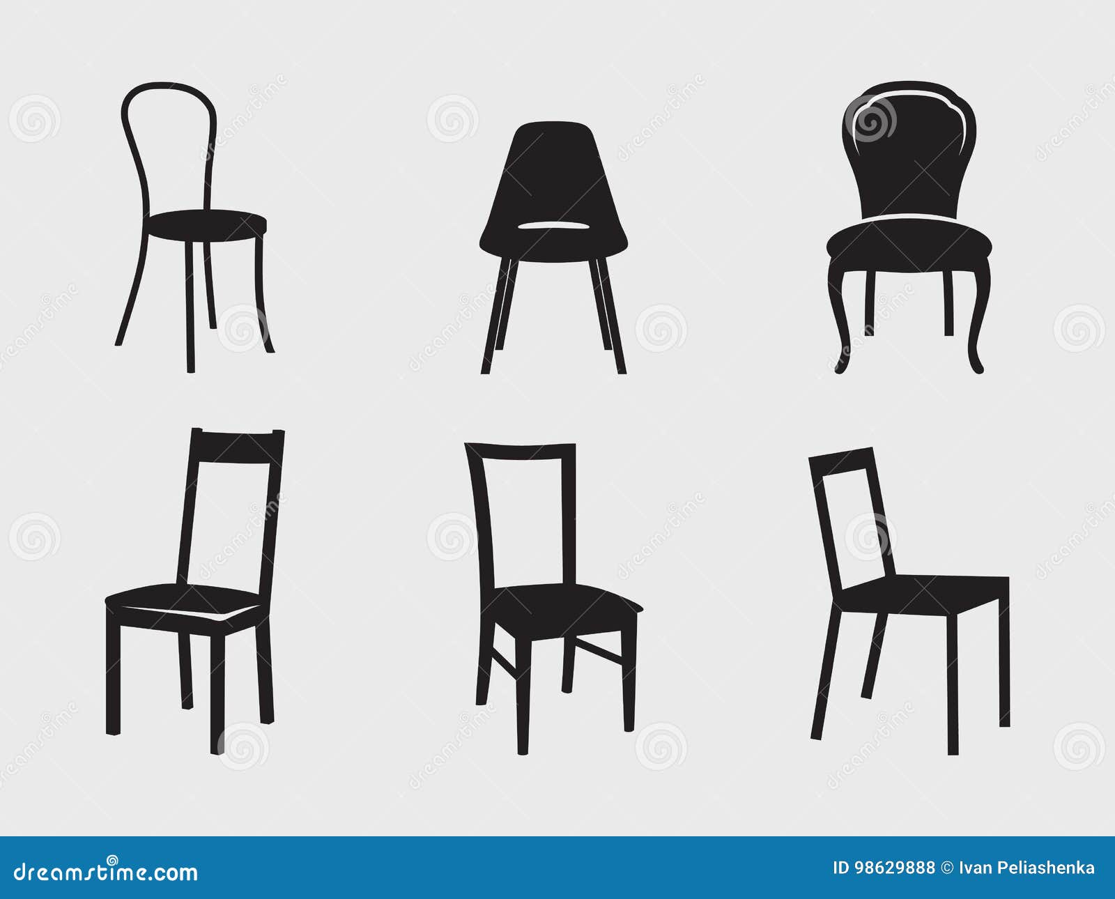 Chairs icons stock illustration. Illustration of comfort - 98629888