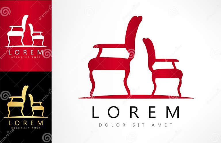 Chairs logo vector stock vector. Illustration of vintage - 111014500