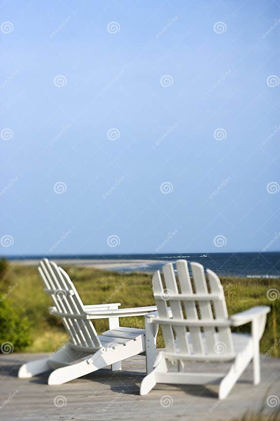 Chairs overlooking ocean stock photo. Image of outdoors - 2051536
